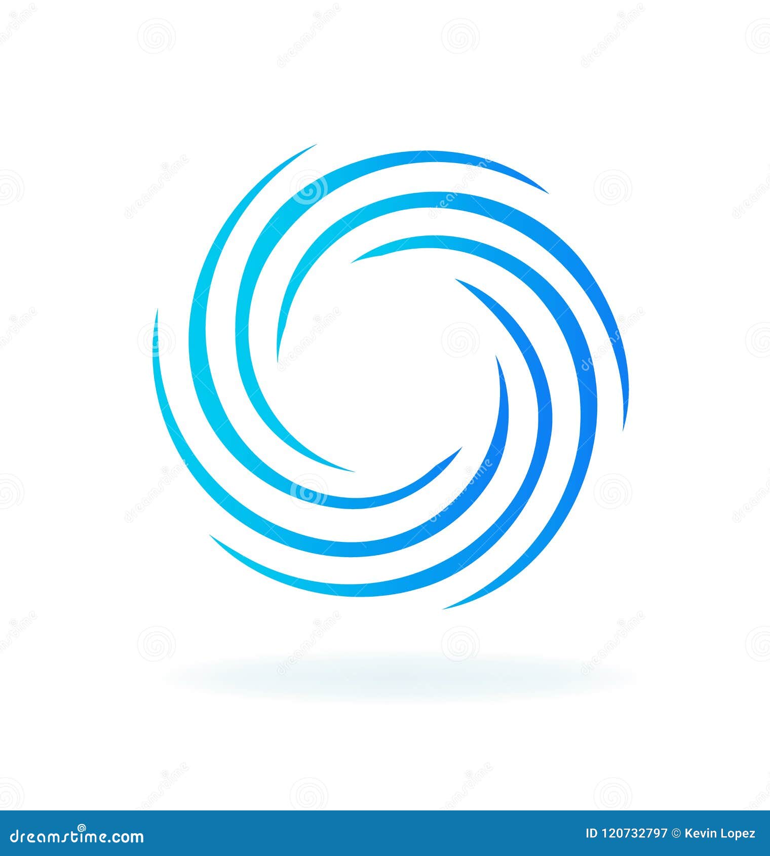 Blue Futuristic Circular Wave Vector Stock Vector - Illustration of ...