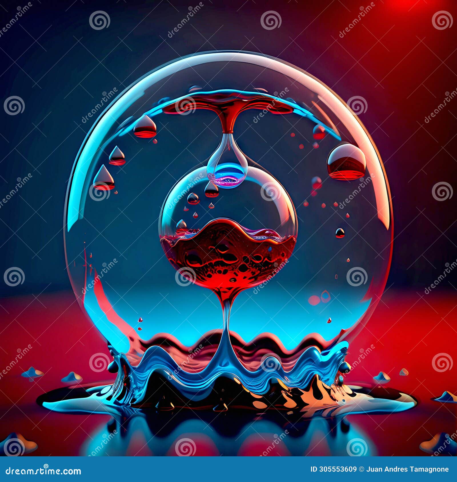 The Infinite Lava Lamp Bubble Stock Illustration - Illustration of ...