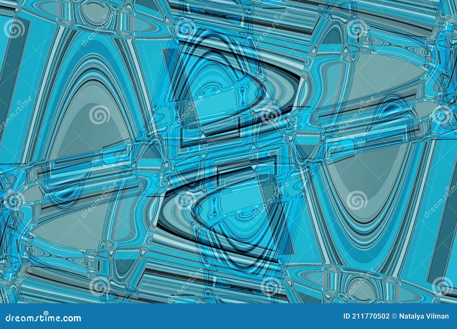 Blue Futuristic Pattern. Template for Design Stock Illustration ...