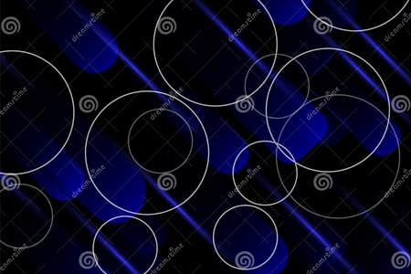 Blue Futuristic Rounded Shape Background. Stock Vector - Illustration ...