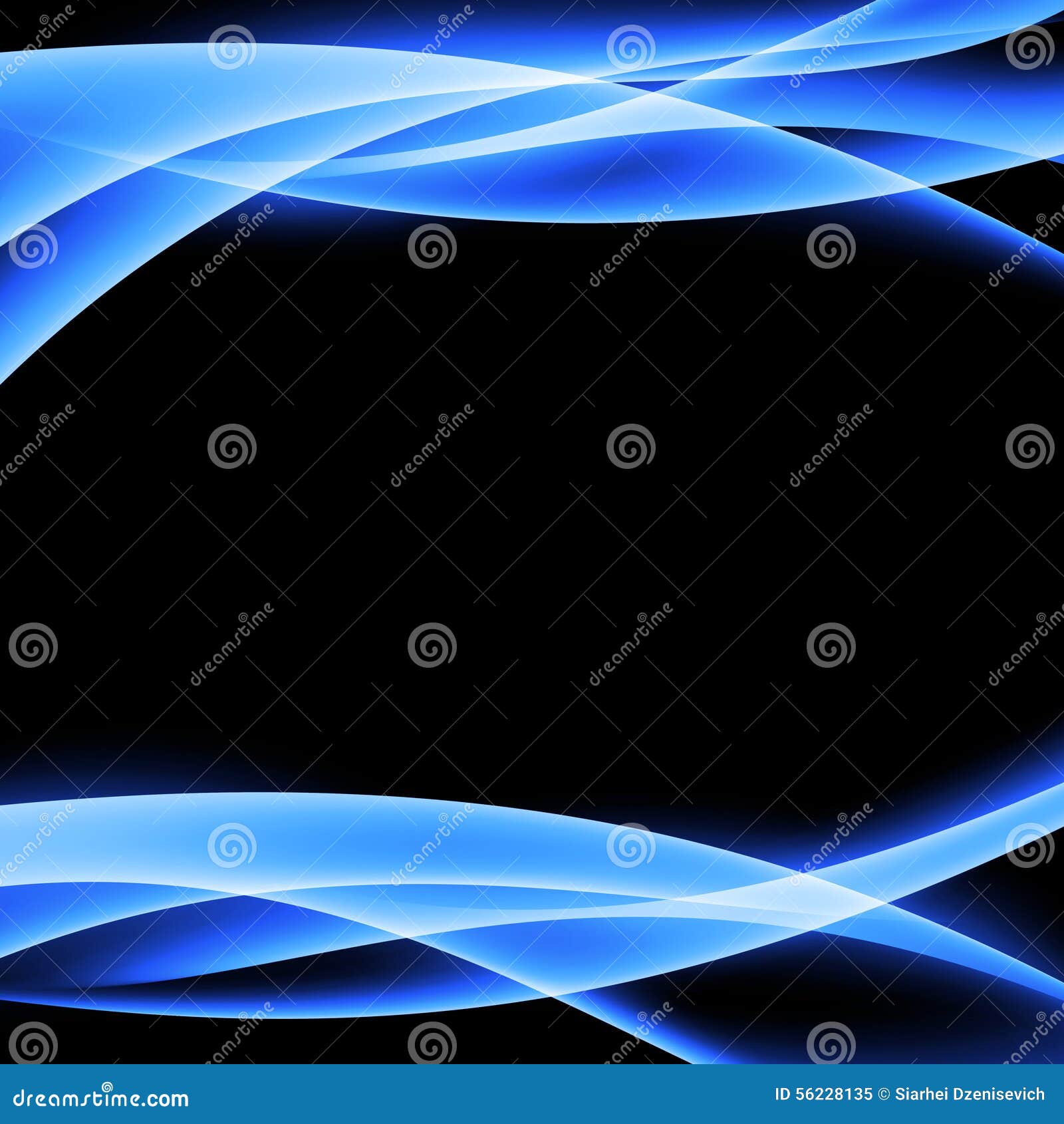Blue Futuristic Swoosh Hi-tech Wave Dark Layout Stock Vector ...