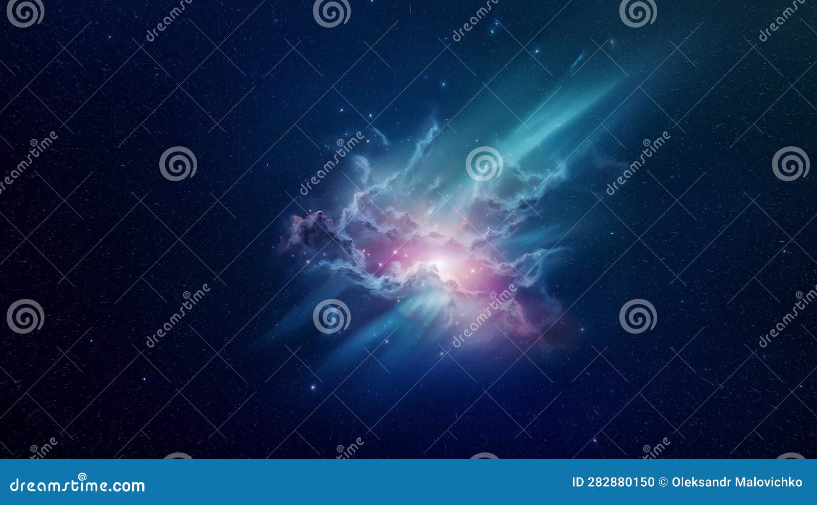 Blue galaxy in deep space. stock footage. Video of astrophotography ...