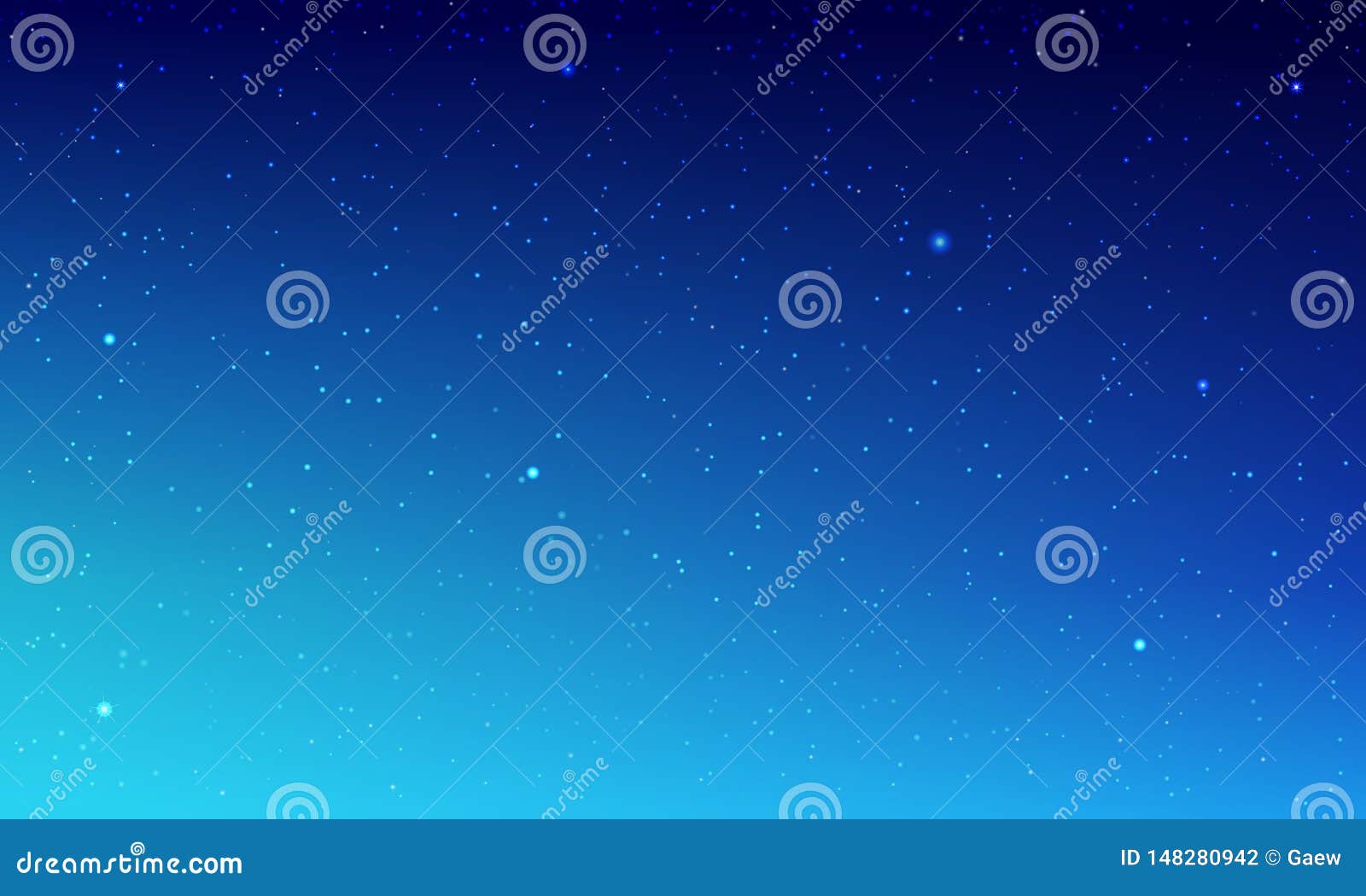 Blue Galaxy with Star. Abstract Background Stock Vector - Illustration ...