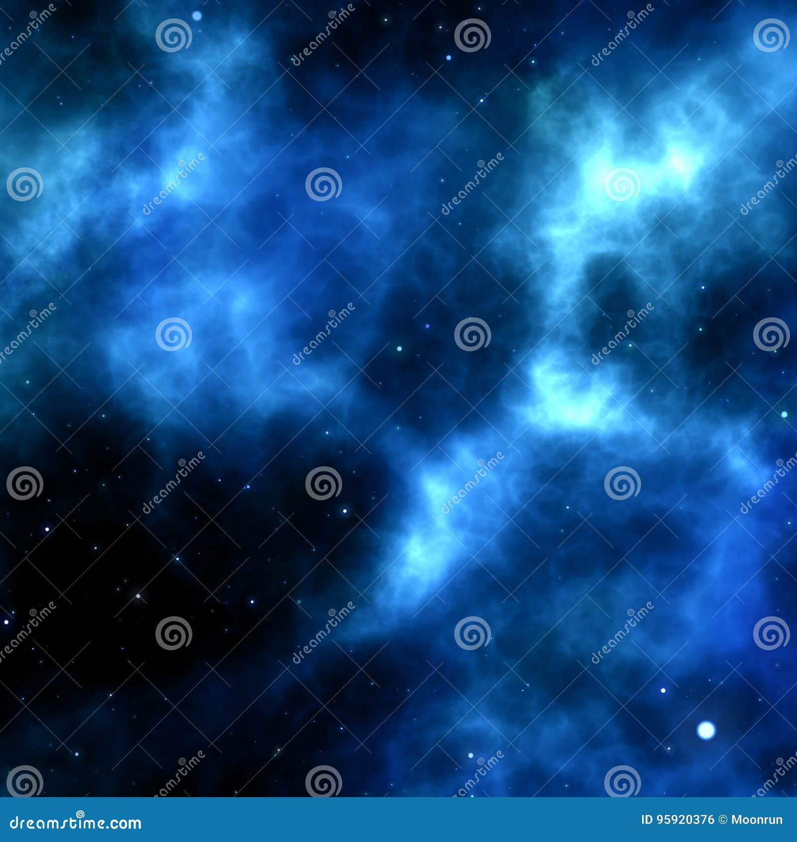 Blue galaxy with stars stock photo. Image of discovery - 95920376