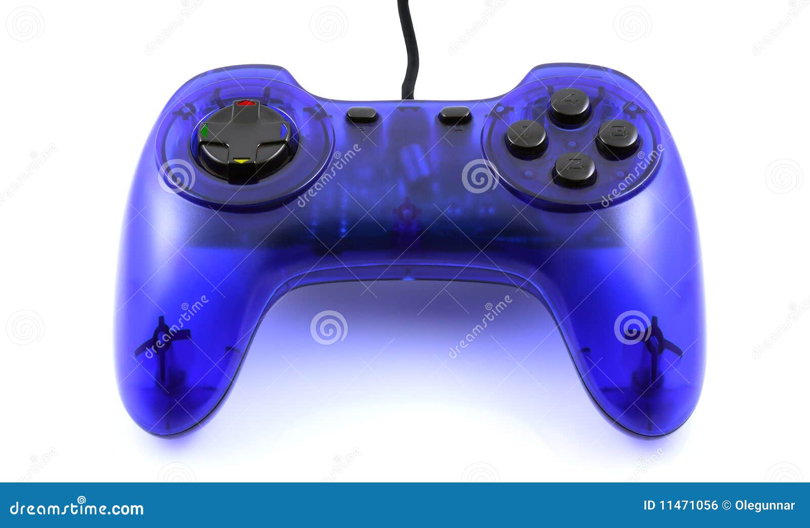 Blue gamepad stock photo. Image of console, controller - 11471056