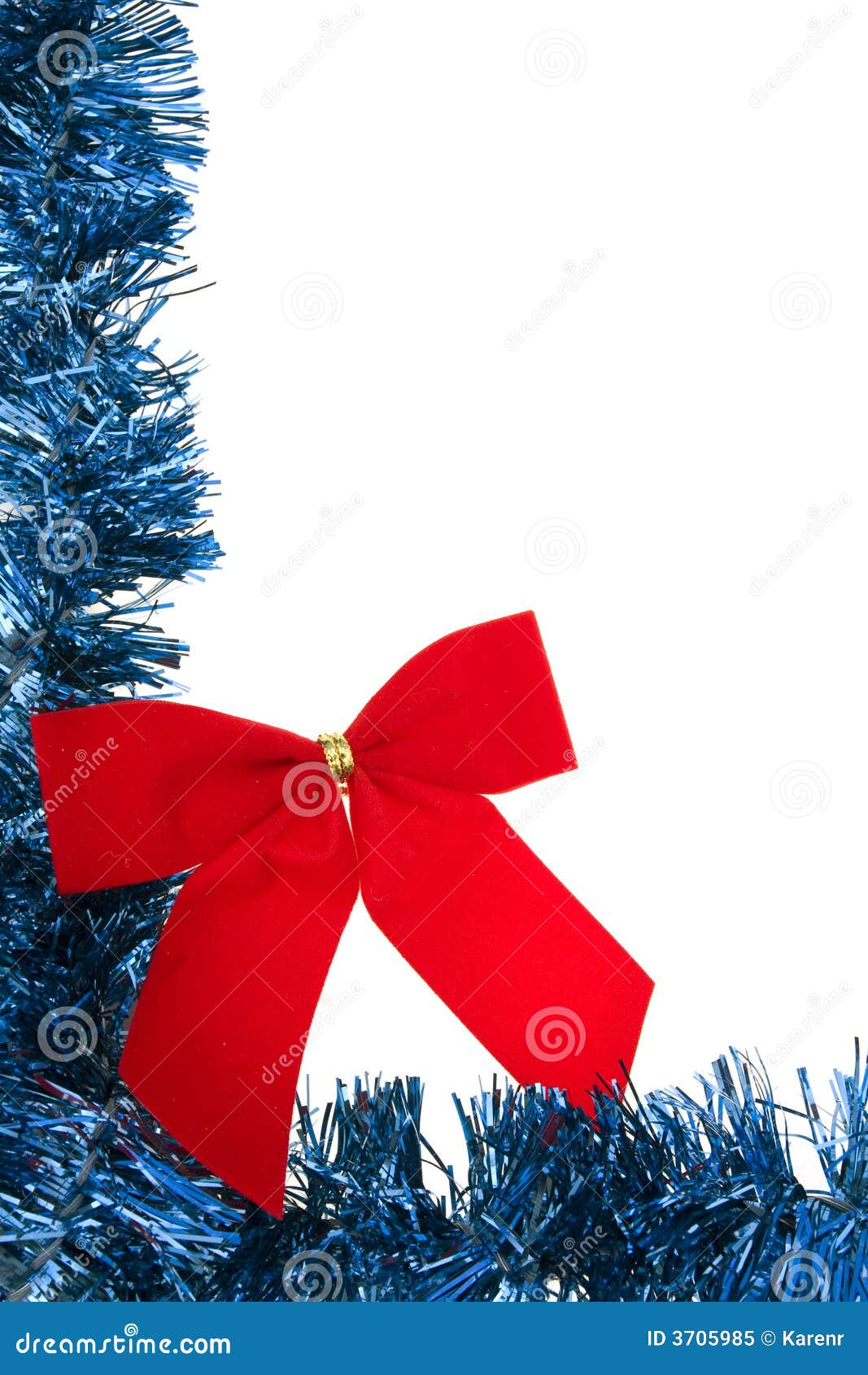 Blue Garland Border stock image. Image of gift, shiny - 3705985