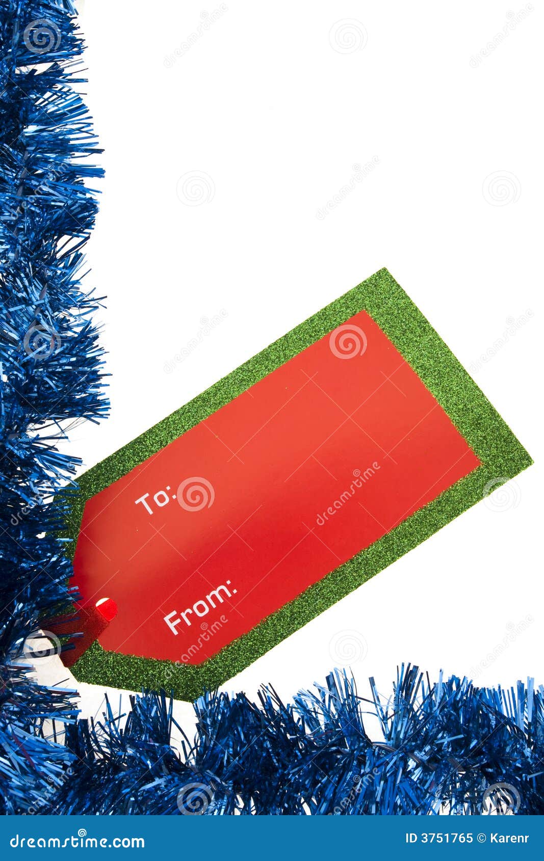 Blue Garland Border stock image. Image of decorate, season - 3751765