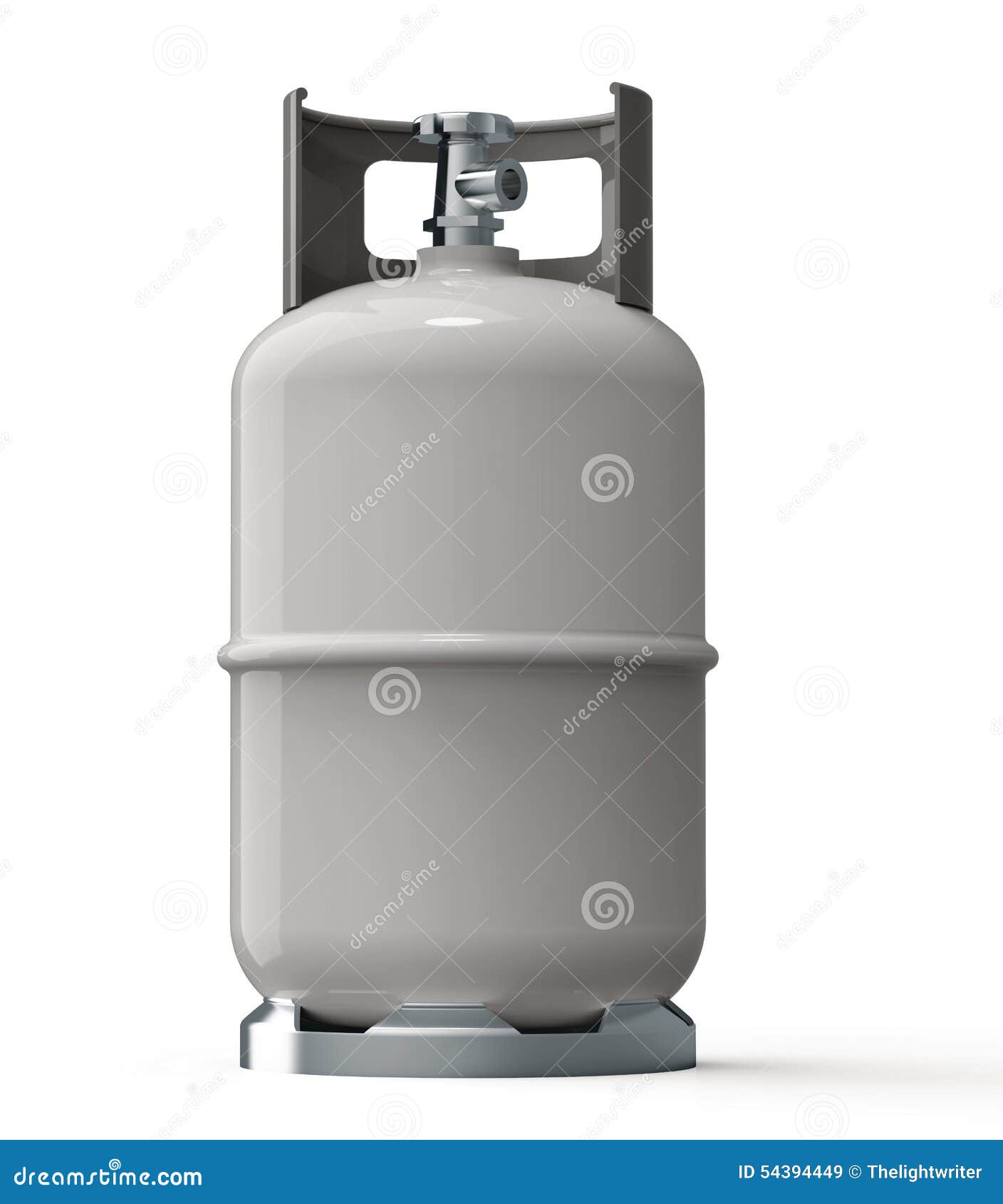 Blue Gas Container Isolated on a White Back Ground Stock Illustration ...