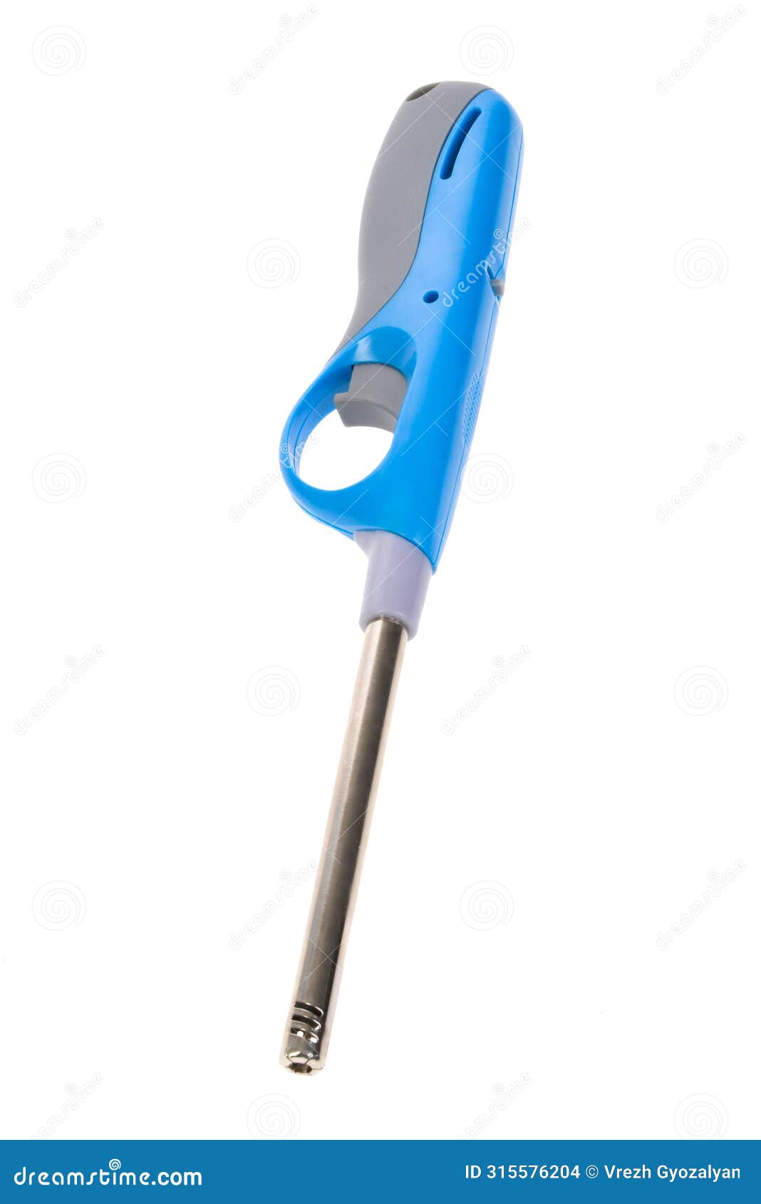 Blue Gas Stove Lighter with Extra Refill Stock Photo - Image of consume ...