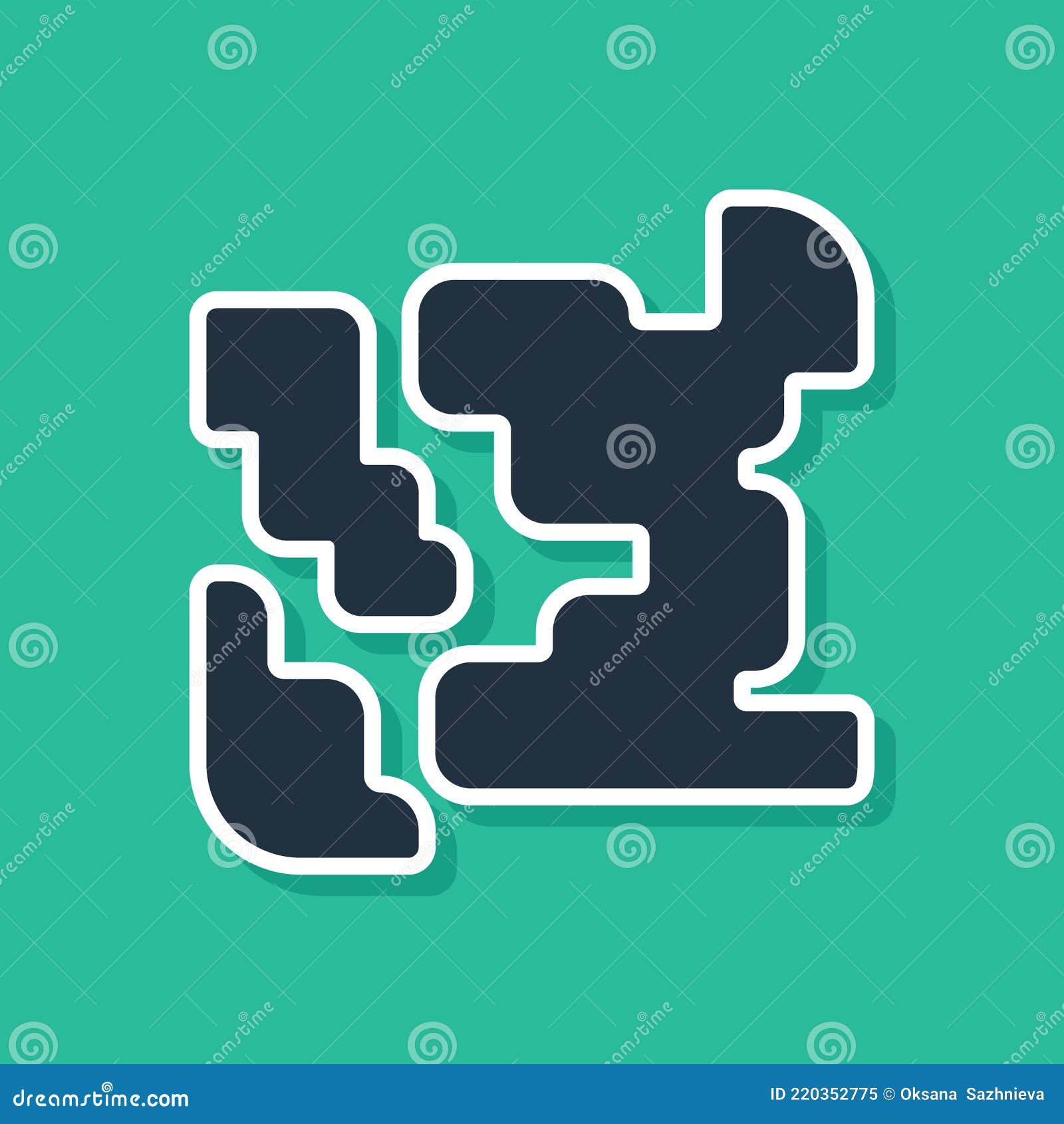 Blue Gaseous Icon Isolated on Green Background. Changing the State of ...