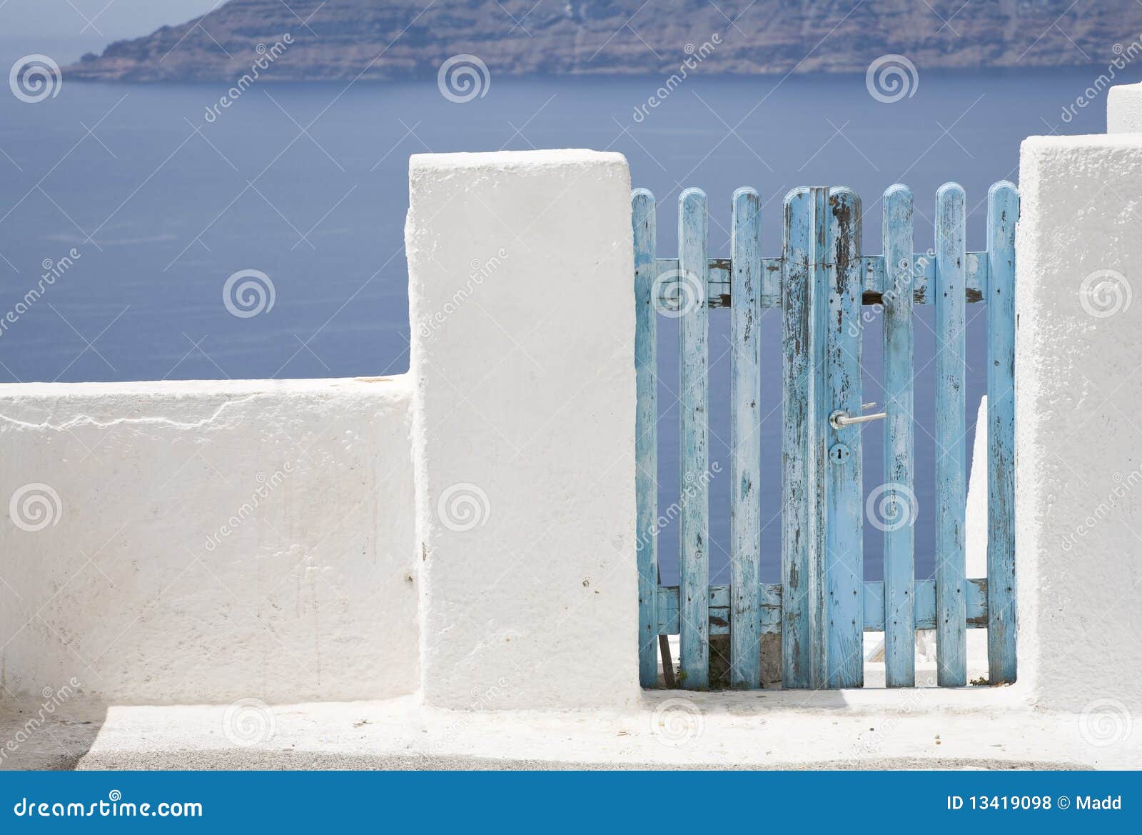 Blue Gate stock photo. Image of wall, building, gate - 13419098