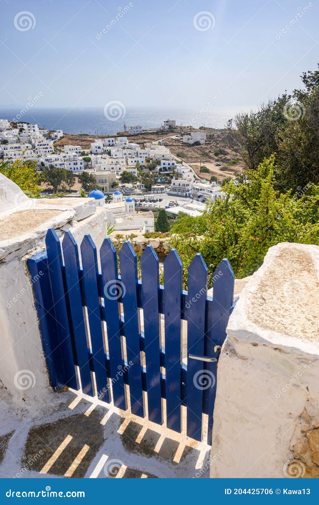 Cycladic Architecture. Ios Island, Greece Stock Photo - Image of ...
