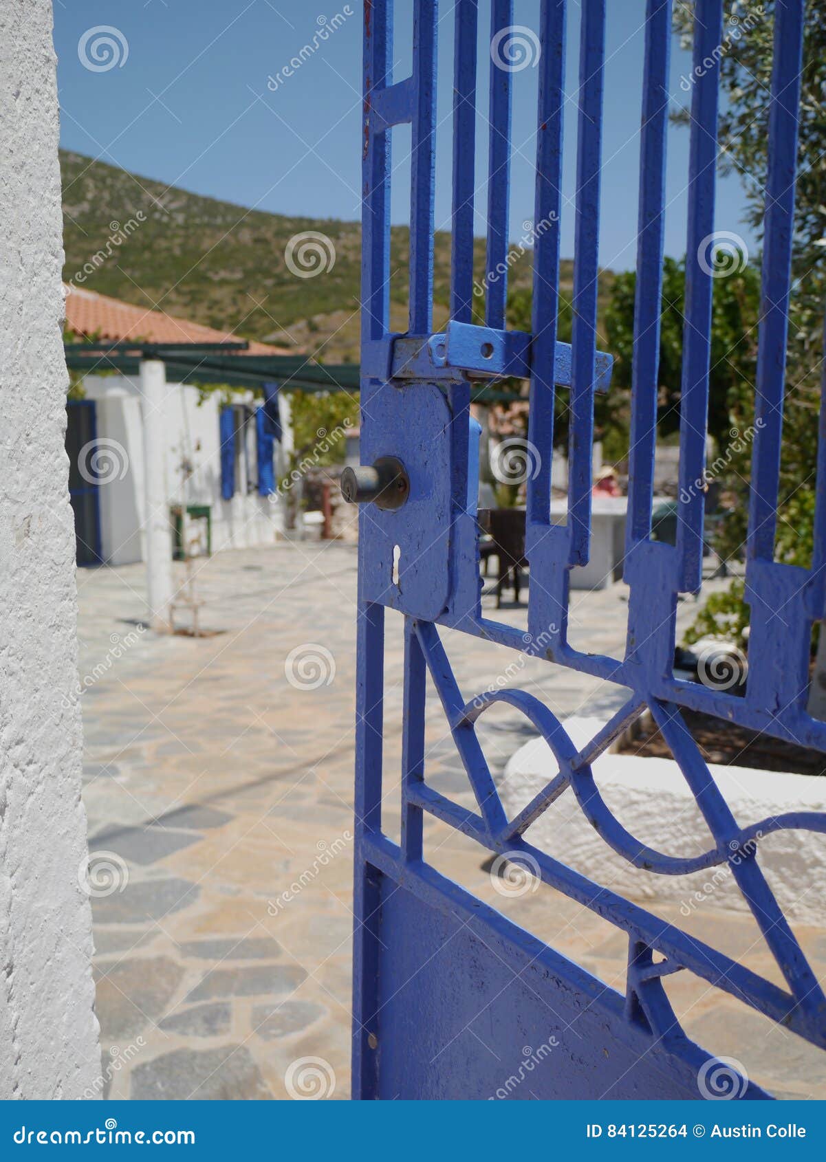 The Blue Gate In Fes, Morocco. Typical African And Moroccan Gate. World ...