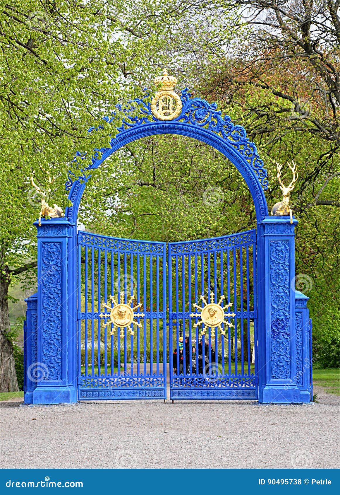 The Blue Gate In Fes, Morocco. Typical African And Moroccan Gate. World ...