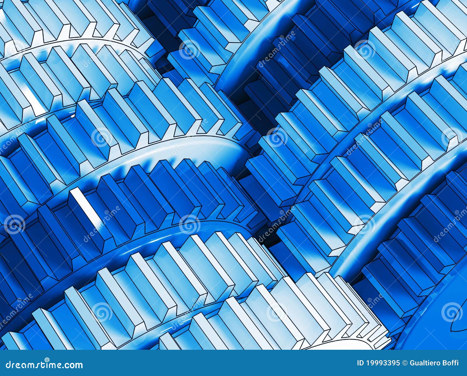 Blue gear stock illustration. Illustration of background - 19993395