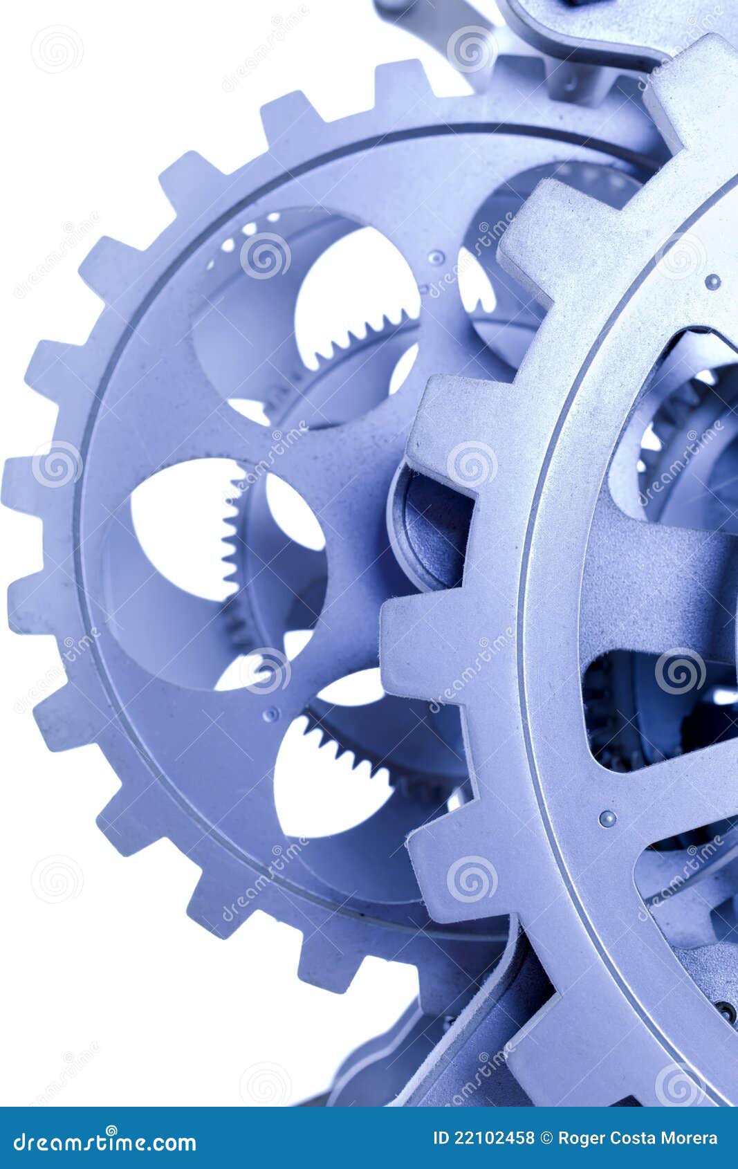 Blue gear stock photo. Image of industry, conceptual - 22102458