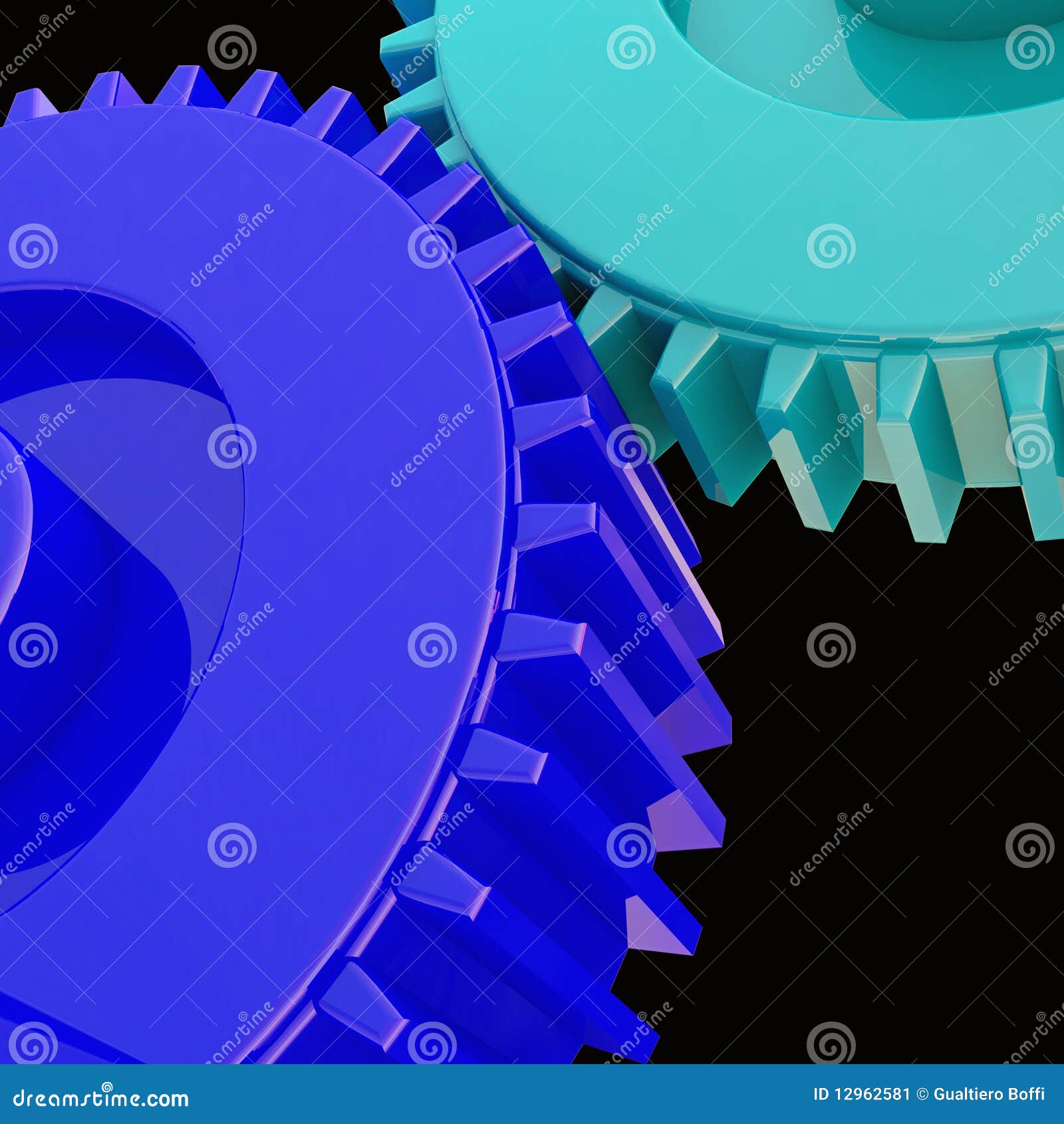 Blue gear background stock illustration. Illustration of engineering ...