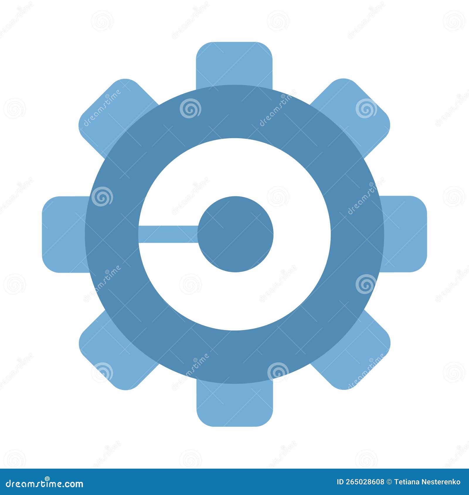Blue Gear Vector Design Element Stock Vector - Illustration of element ...