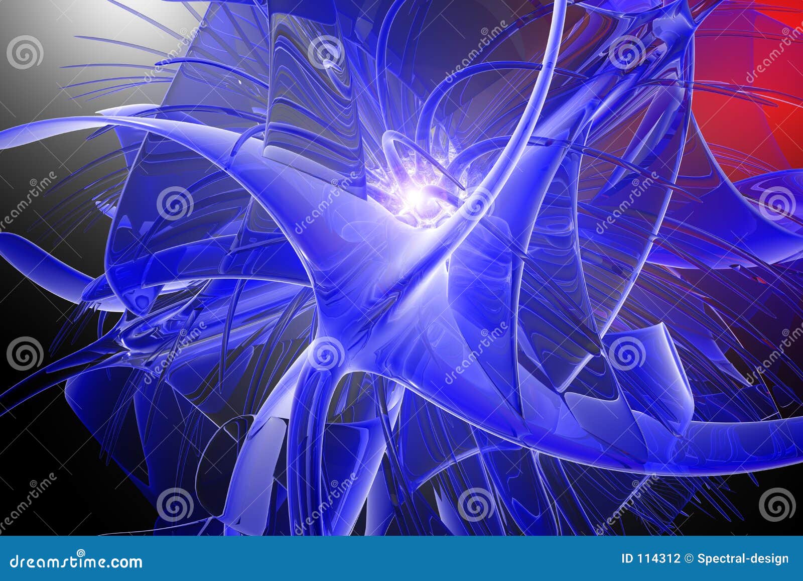 Blue Gel Explosion stock illustration. Illustration of color - 114312