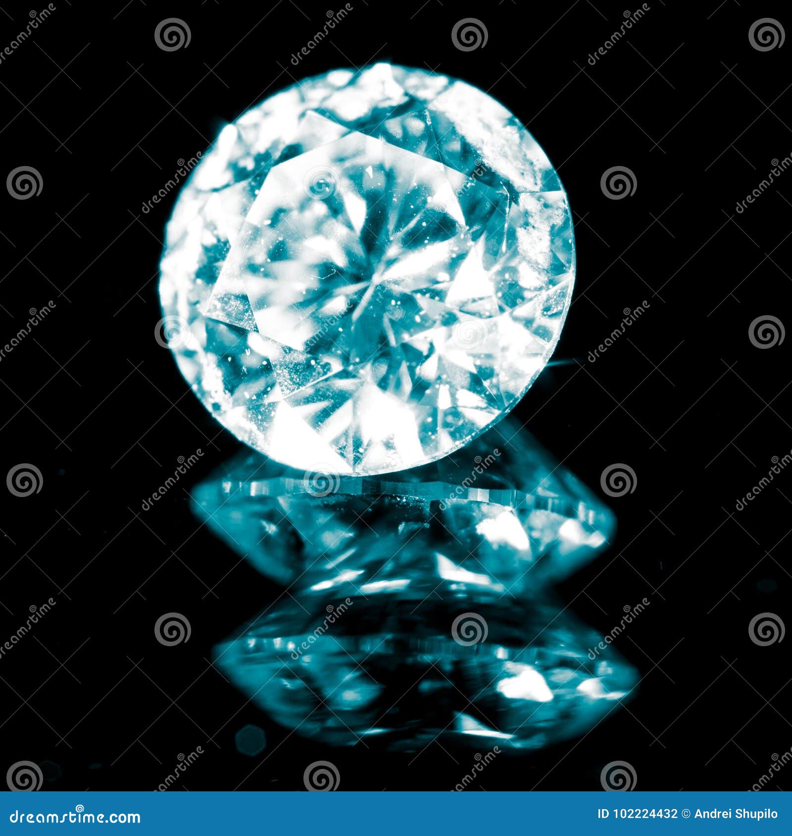 A Blue Gem on a Black Background Stock Photo - Image of lazuli ...