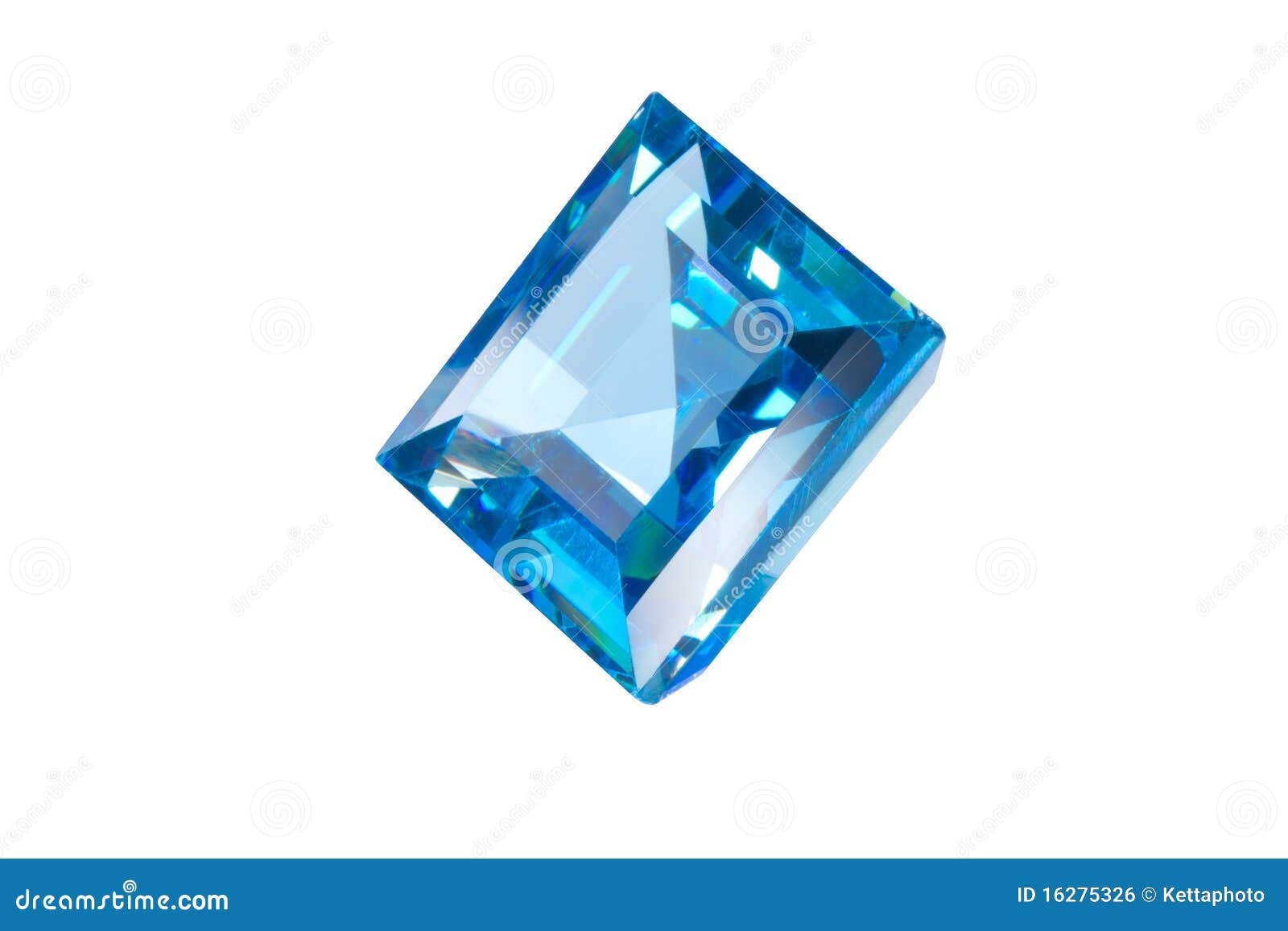 Blue gem isolated stock photo. Image of blue, gemstone - 16275326