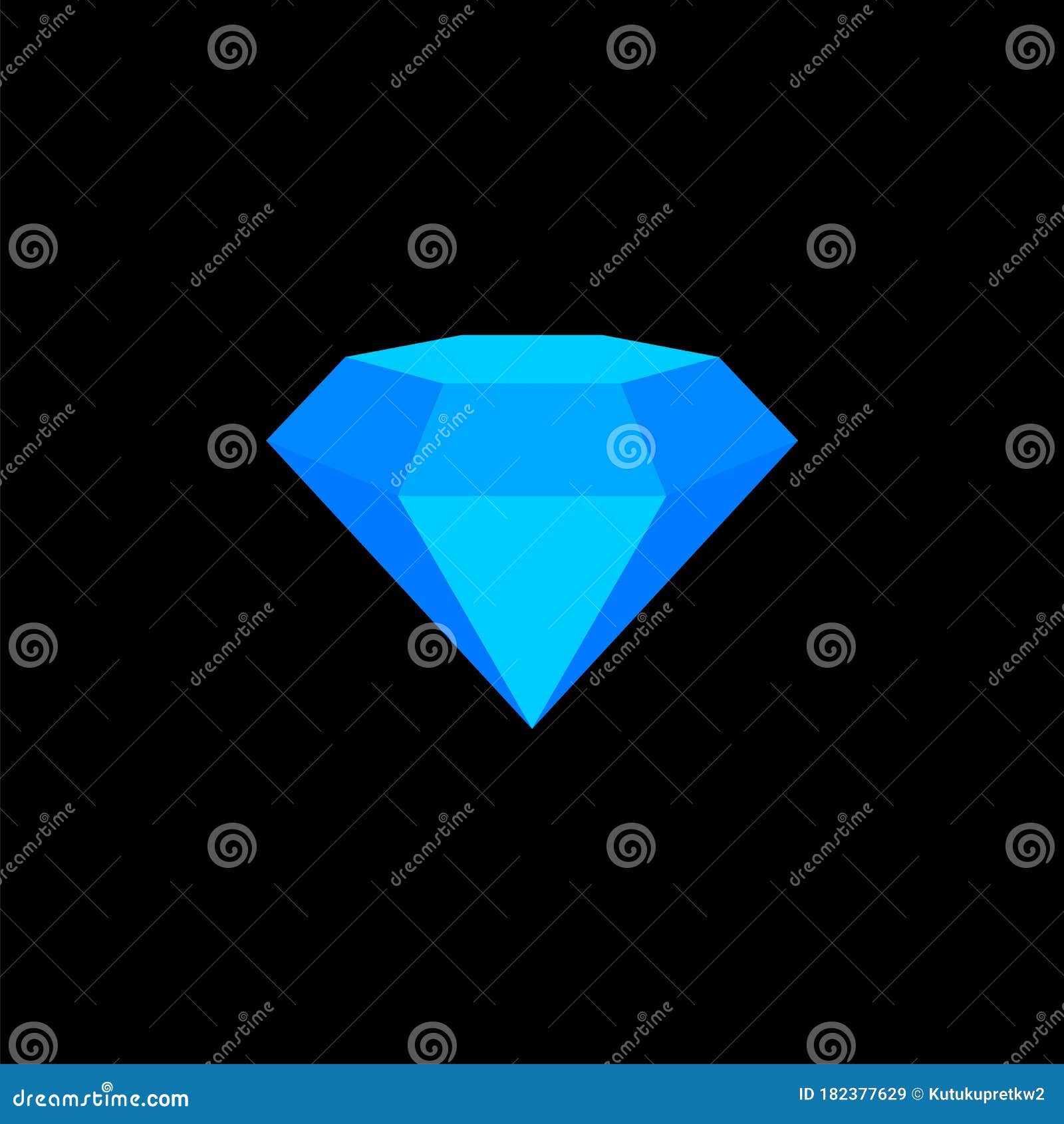 Blue Gemstone Logo Template Illustration Design. Vector EPS 10 Stock ...