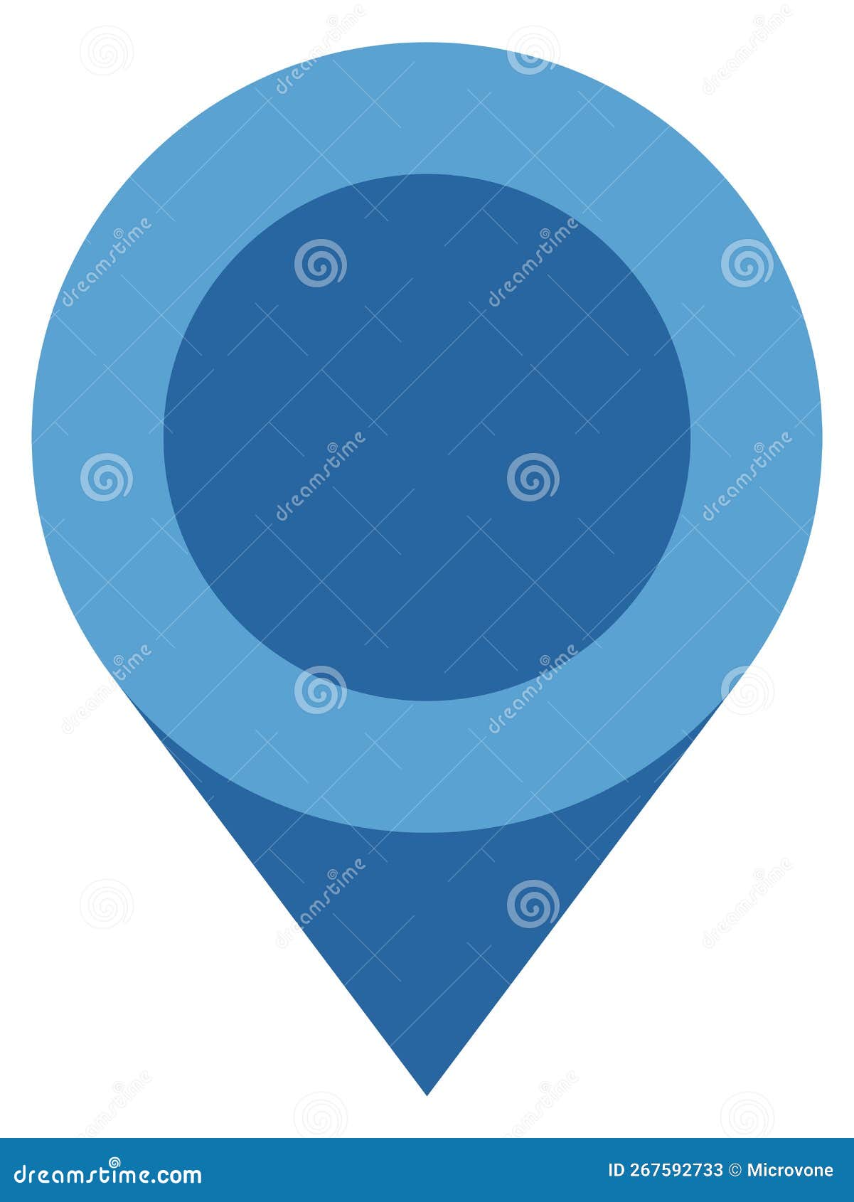 Blue Geo Pin Icon. Map Pointer Symbol Stock Vector - Illustration of ...