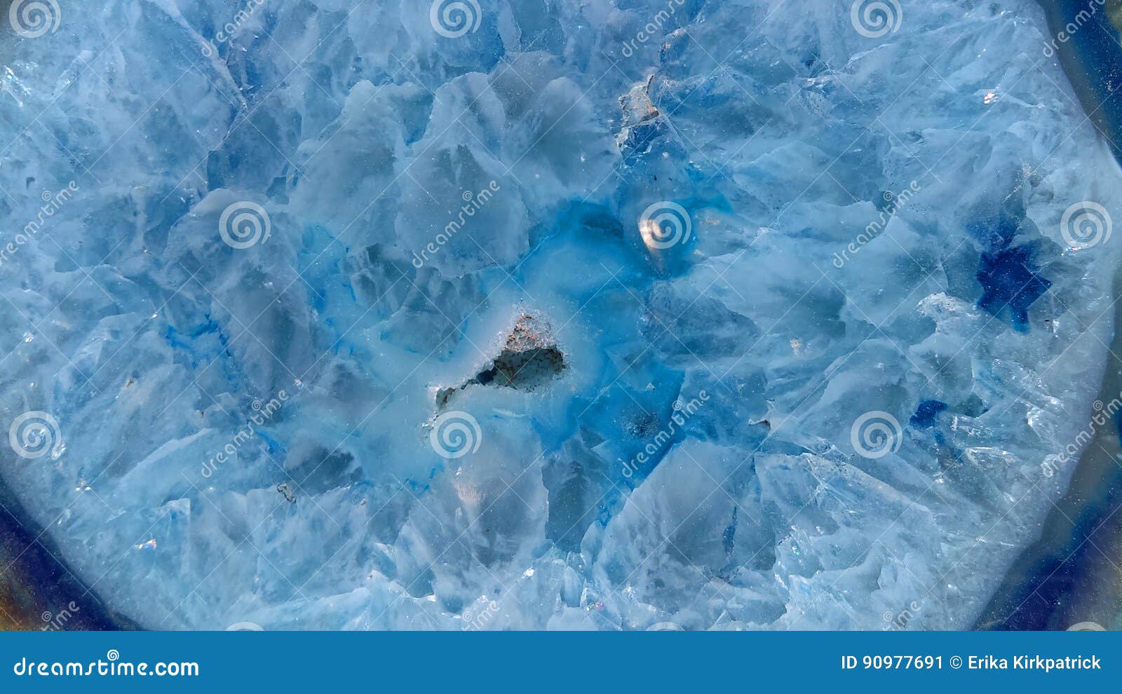Blue Geode Gemstone Background Stock Image - Image of abstract, ornate ...