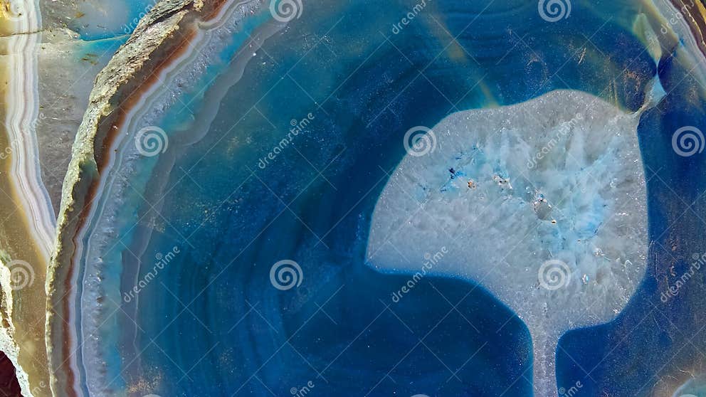 Blue Geode Gemstone Background Stock Photo - Image of color, abstract ...