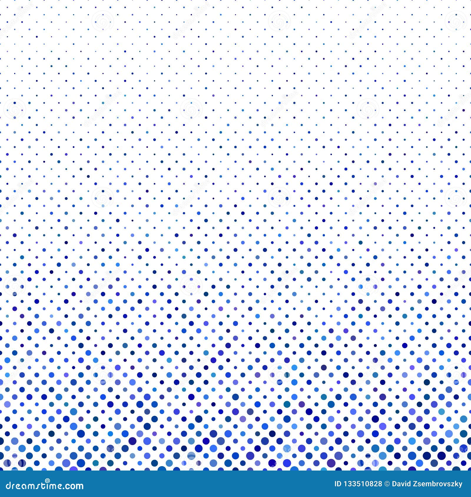 Blue Geometric Abstract Circle Pattern Background Design Stock Vector ...