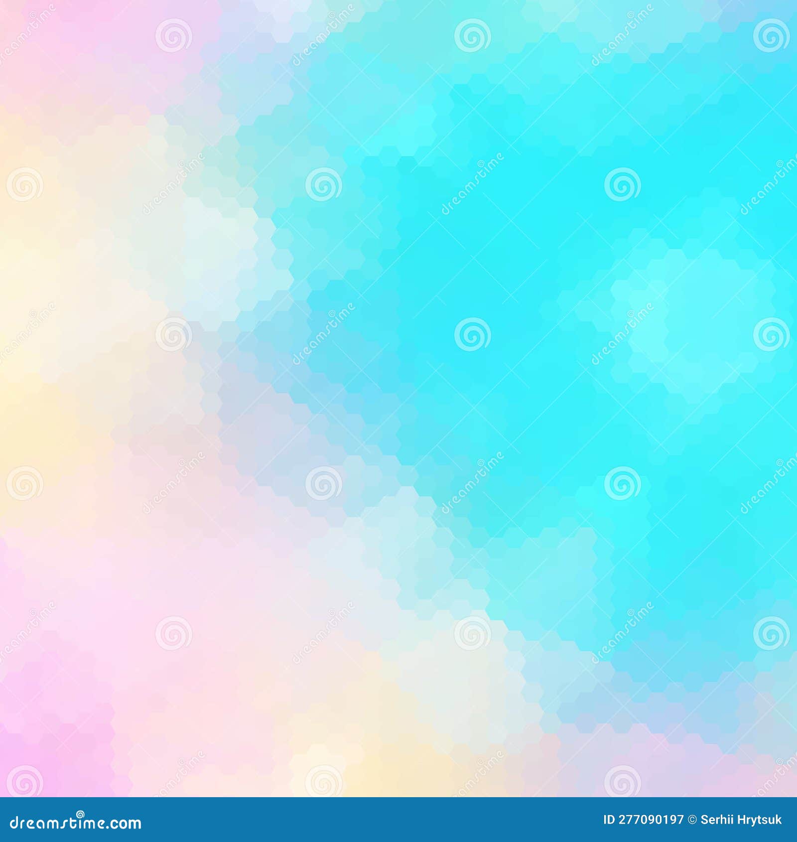 Blue Geometric Background. Polygonal Style. Sample. Layout. Hexagons ...