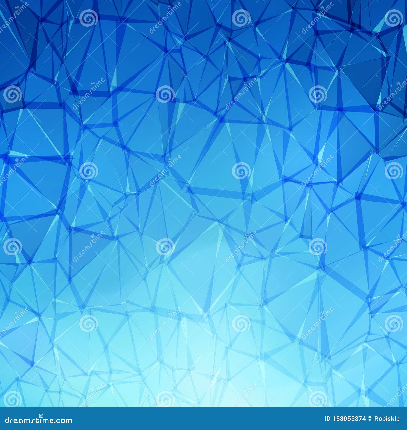 Blue Geometric Broken Background Stock Vector - Illustration of ...