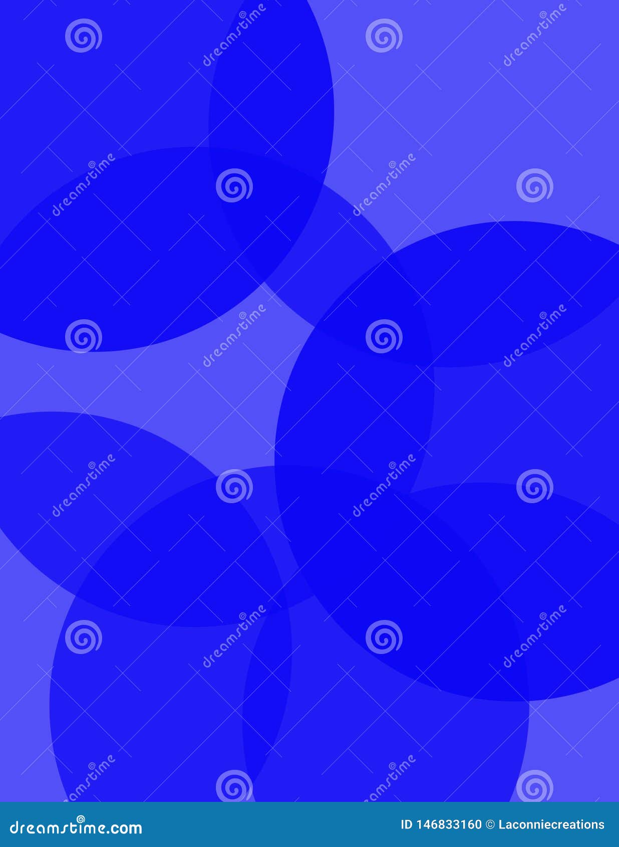 Blue Geometric Circle Pattern. Stock Illustration - Illustration of ...