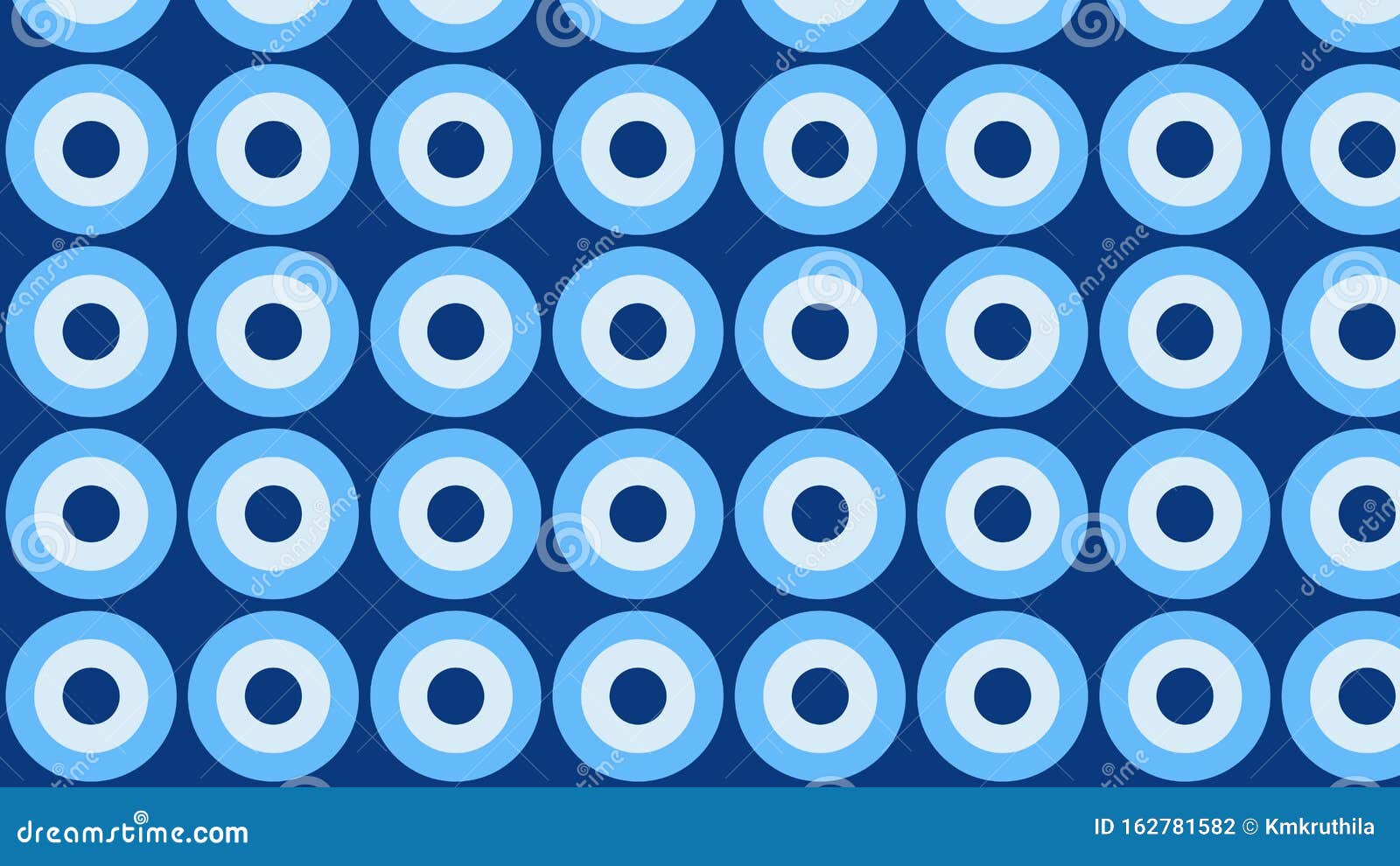 Blue Geometric Circle Pattern Stock Vector - Illustration of geometric ...