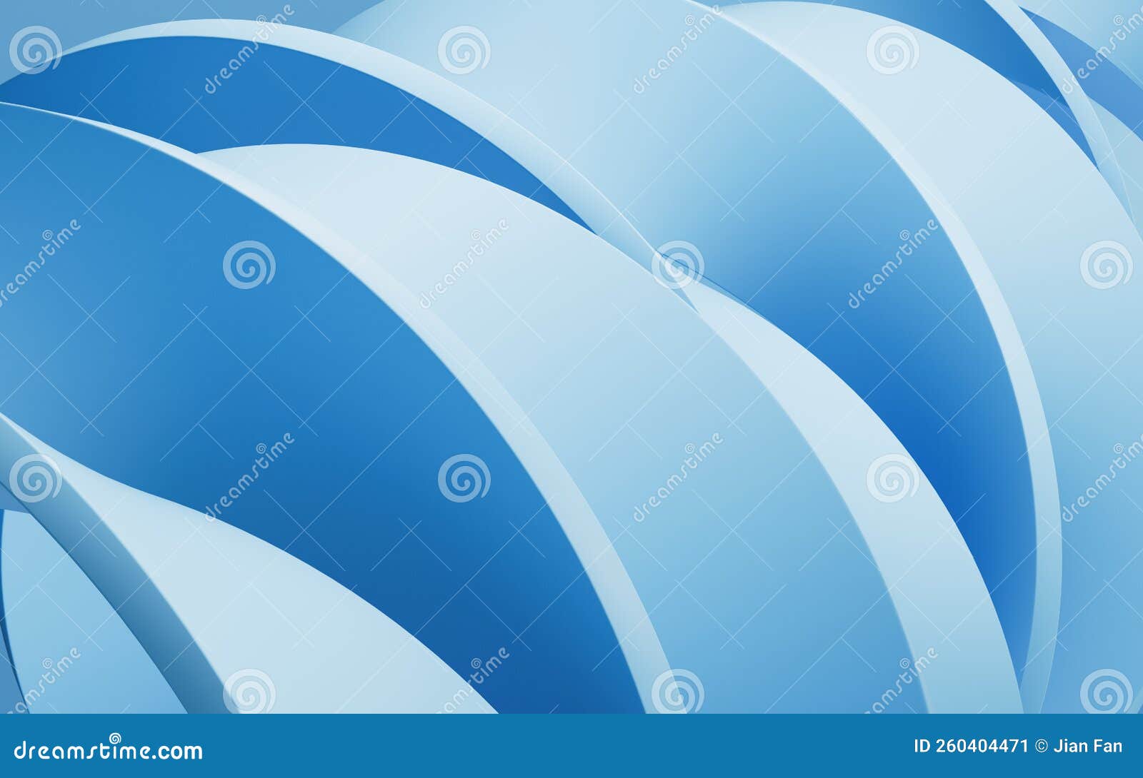 Blue Geometric Curve Background, 3d Rendering Stock Illustration ...