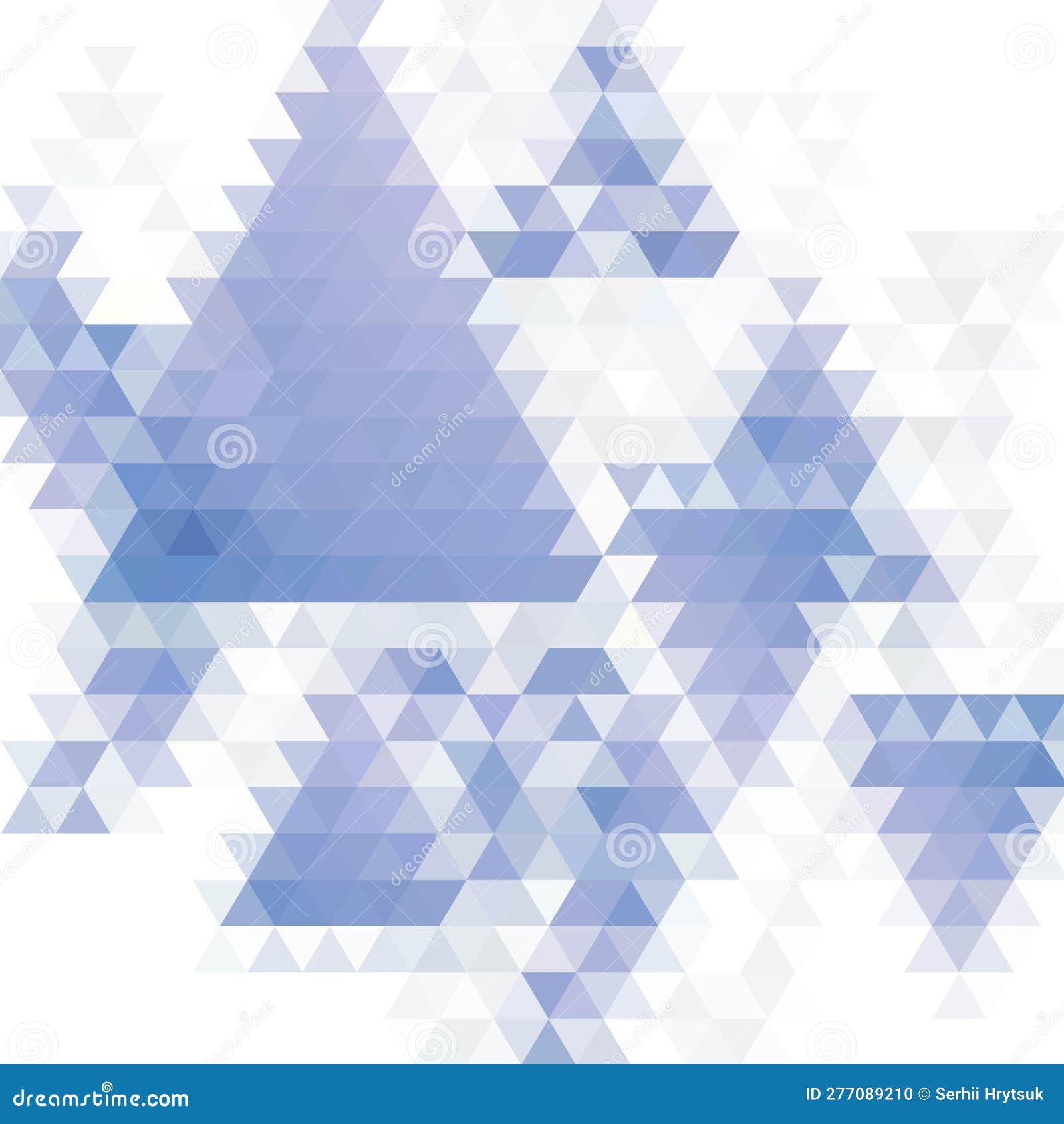 Blue Geometric Design Element. Vector Illustration in Polygonal Style ...