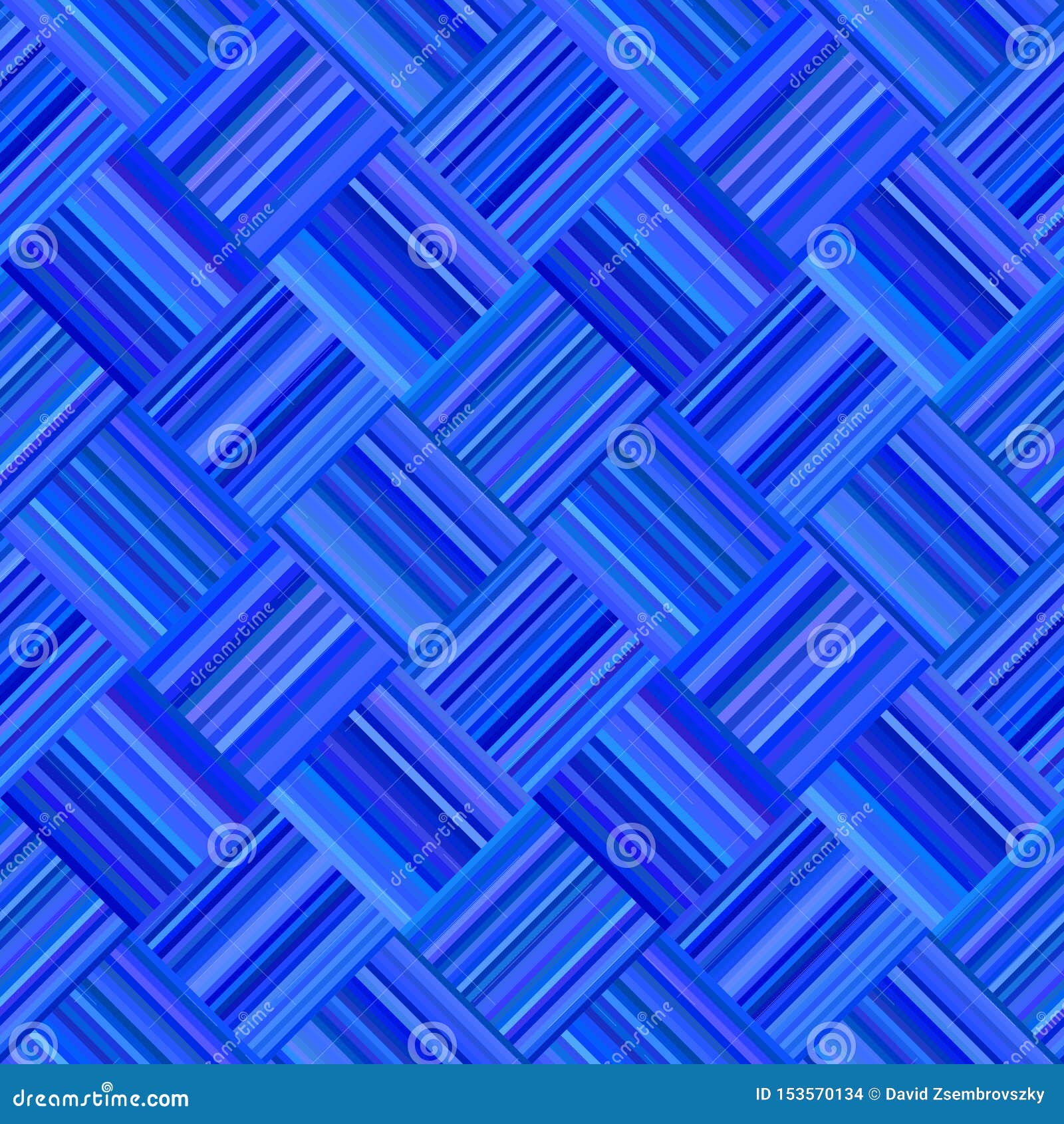 Blue Diagonal Stripe Pattern - Vector Mosaic Tile Background Stock ...