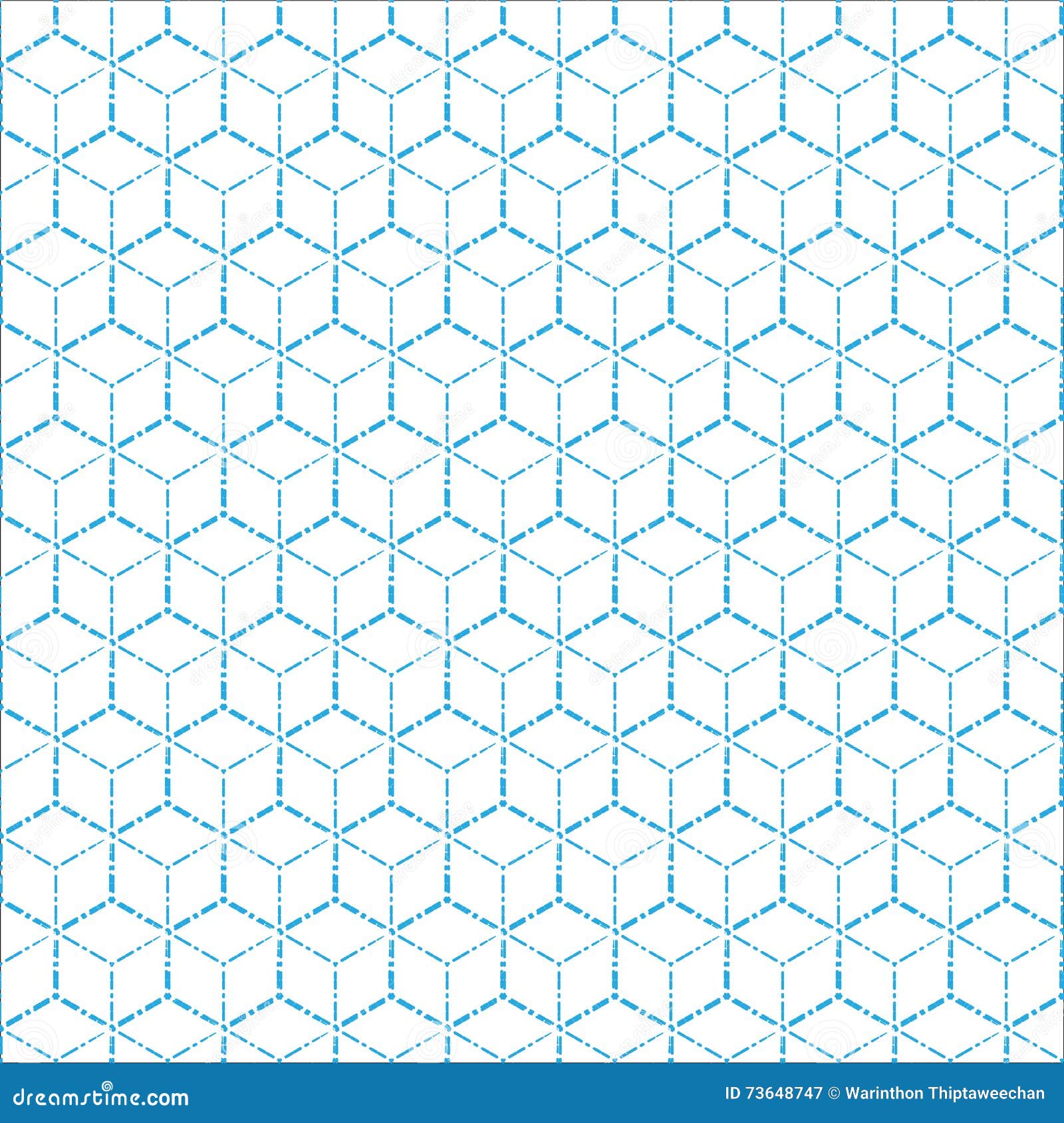 Blue Geometric Dot Line Pattern Background Stock Vector - Illustration ...