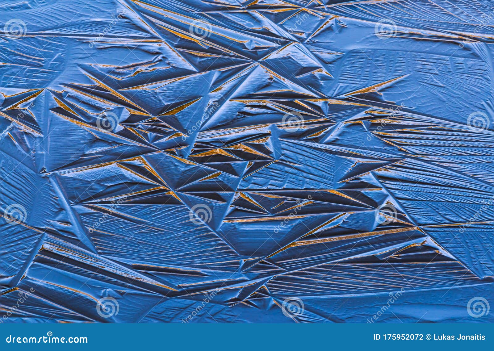 Blue Geometric Ice Forms Abstract Natural Background Stock Photo ...