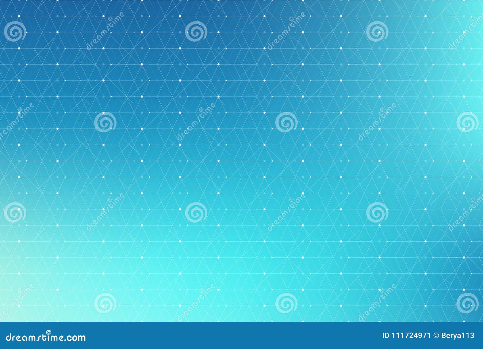 Blue Geometric Pattern with Connected Lines and Dots. Graphic ...