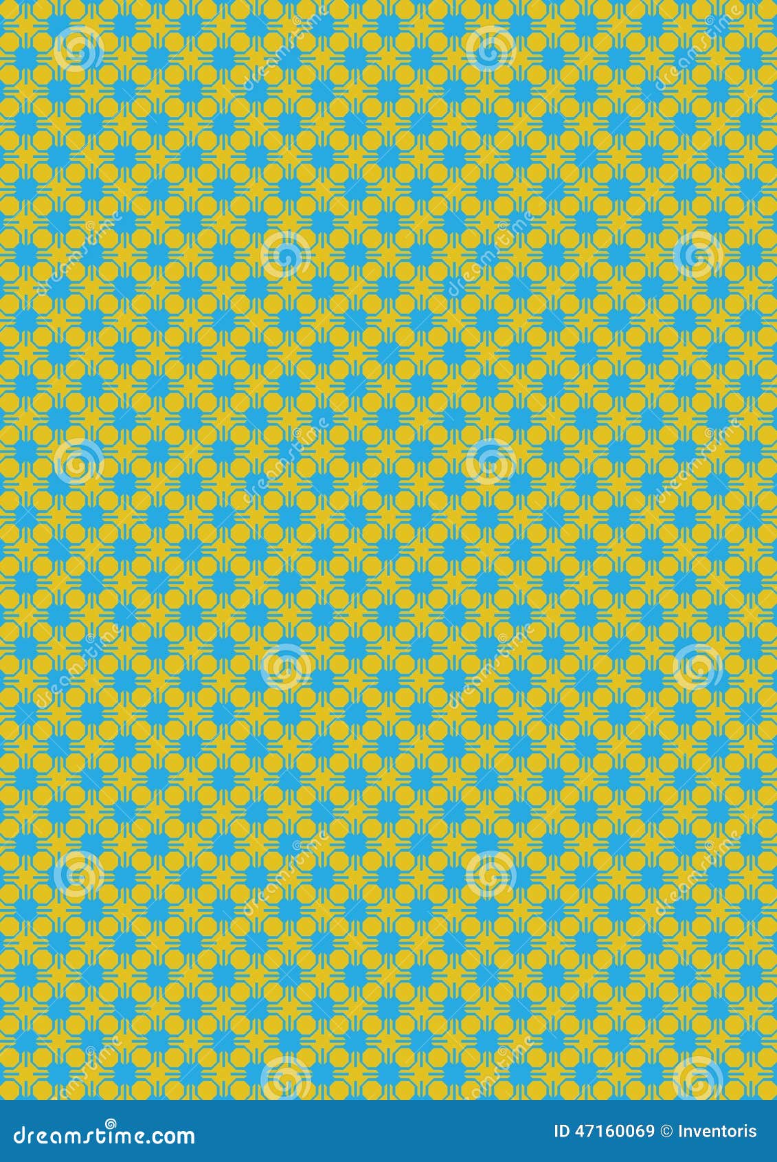 Blue Geometric Pattern stock illustration. Illustration of yellow ...