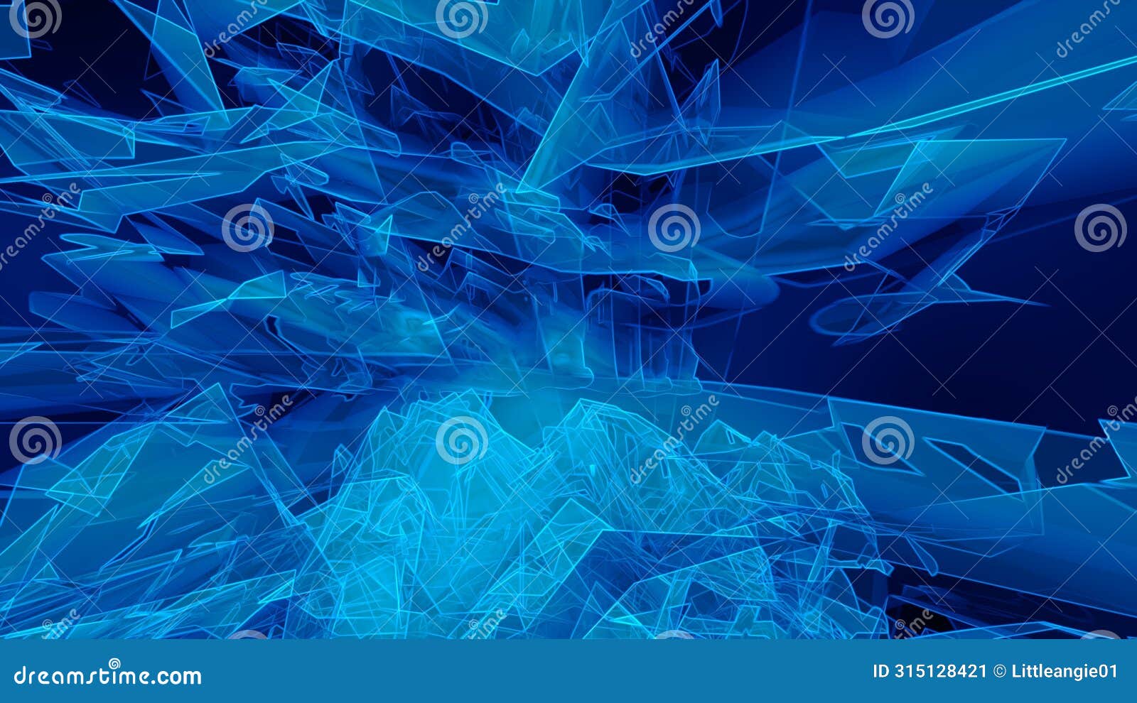 Blue Geometric Patterns Abstract Stock Image - Image of connect, glow ...