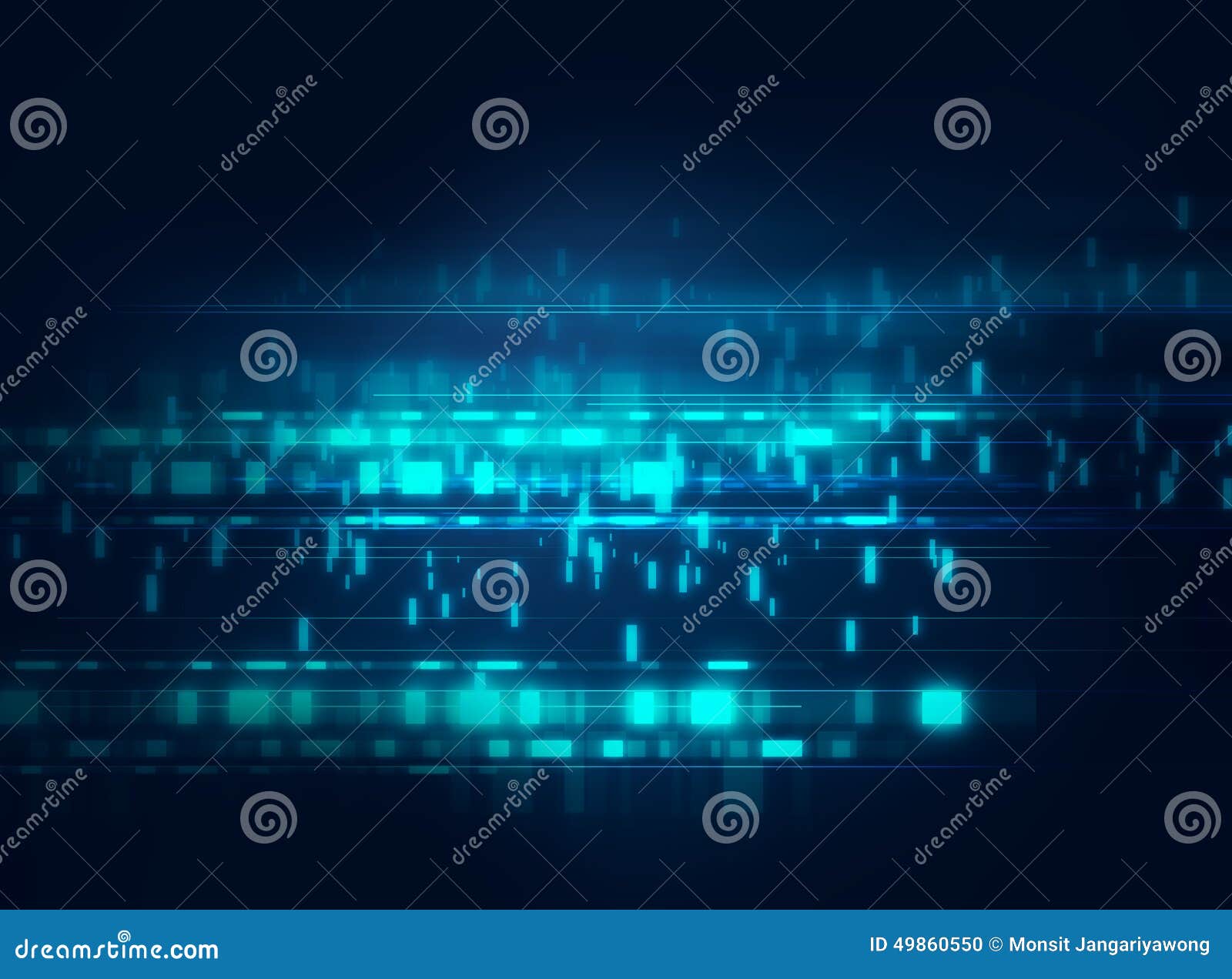 Blue Geometric Shape Abstract Technology Background Stock Illustration ...