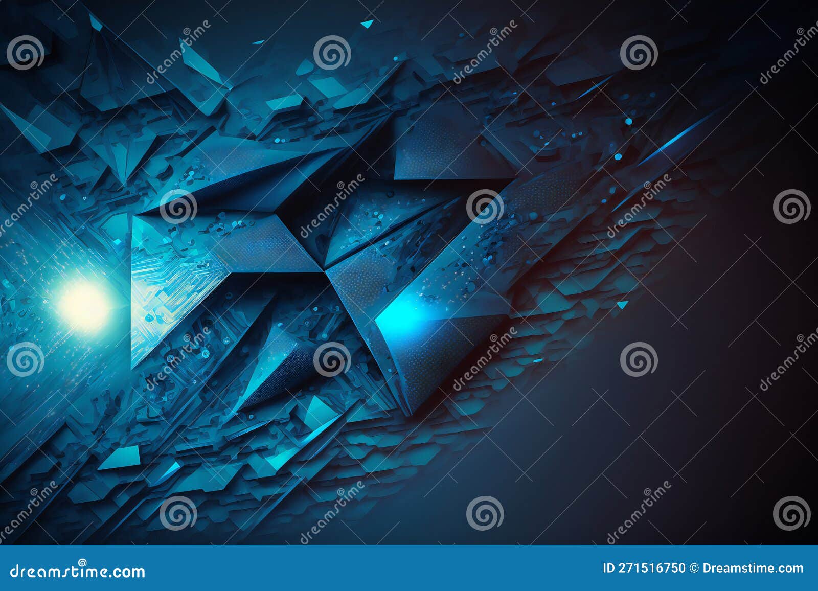 Blue Geometric Shape Technology, Abstract, Backgrounds Stock ...