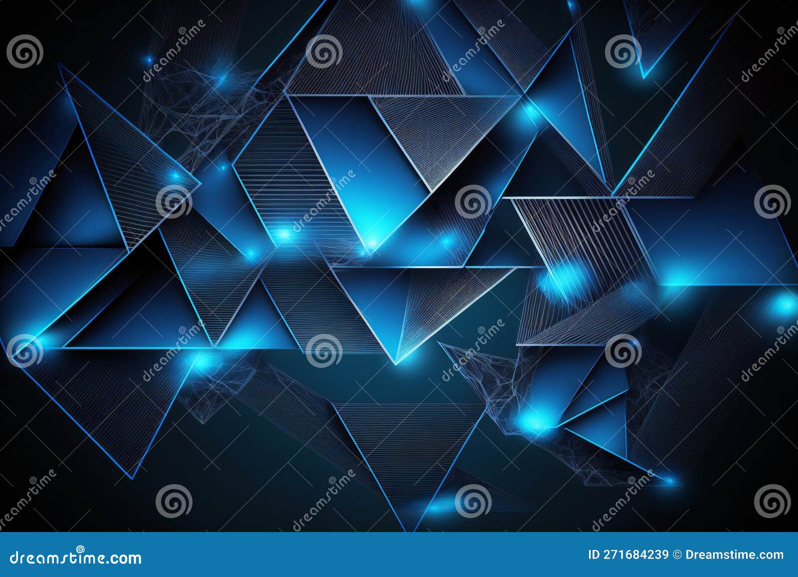 Blue Geometric Shape Technology, Abstract, Backgrounds Stock ...