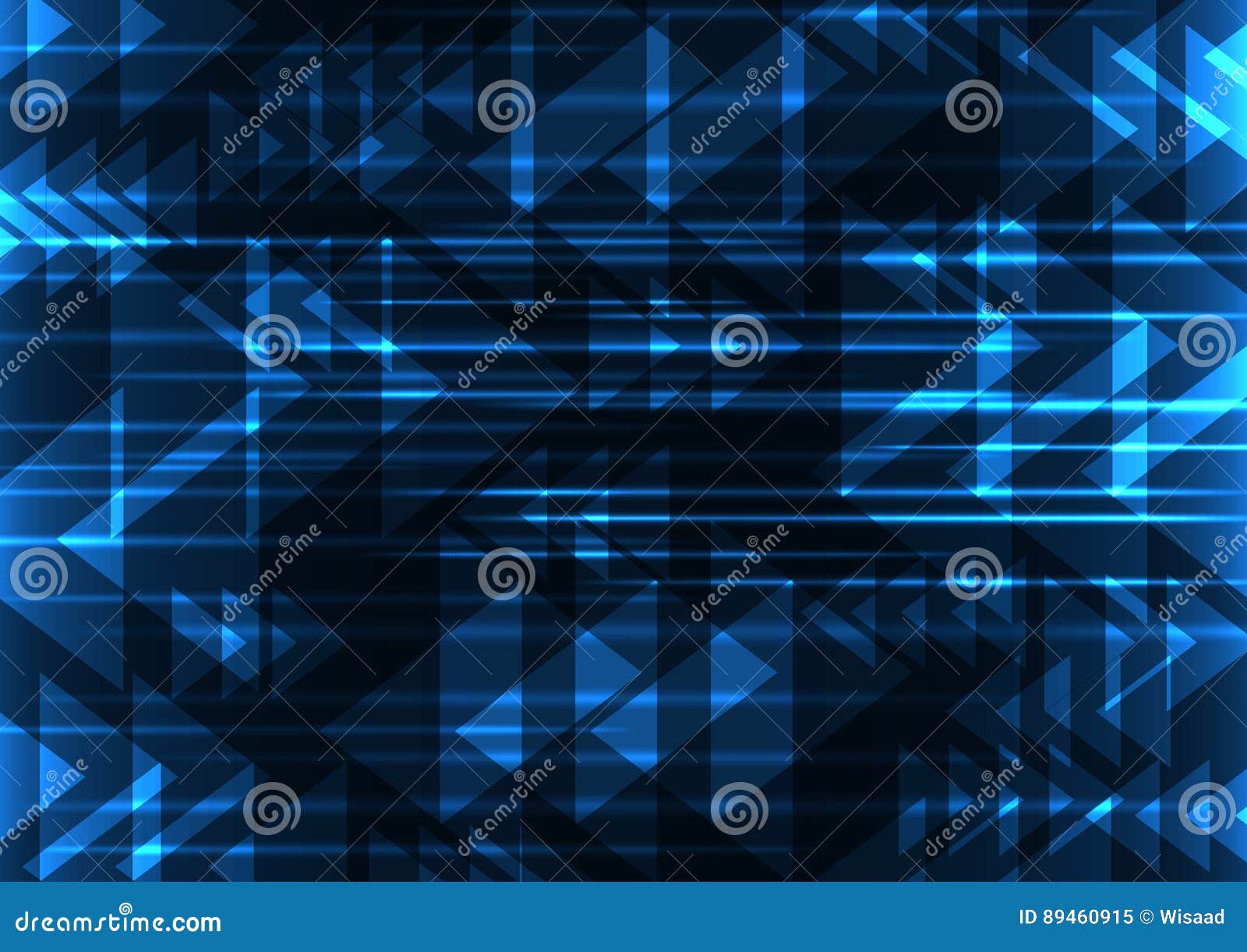 Blue Geometric Technology Abstract Background Stock Vector ...