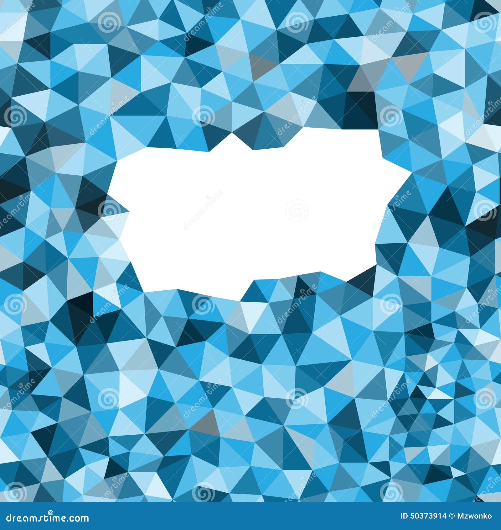 Blue geometric template stock illustration. Illustration of design ...