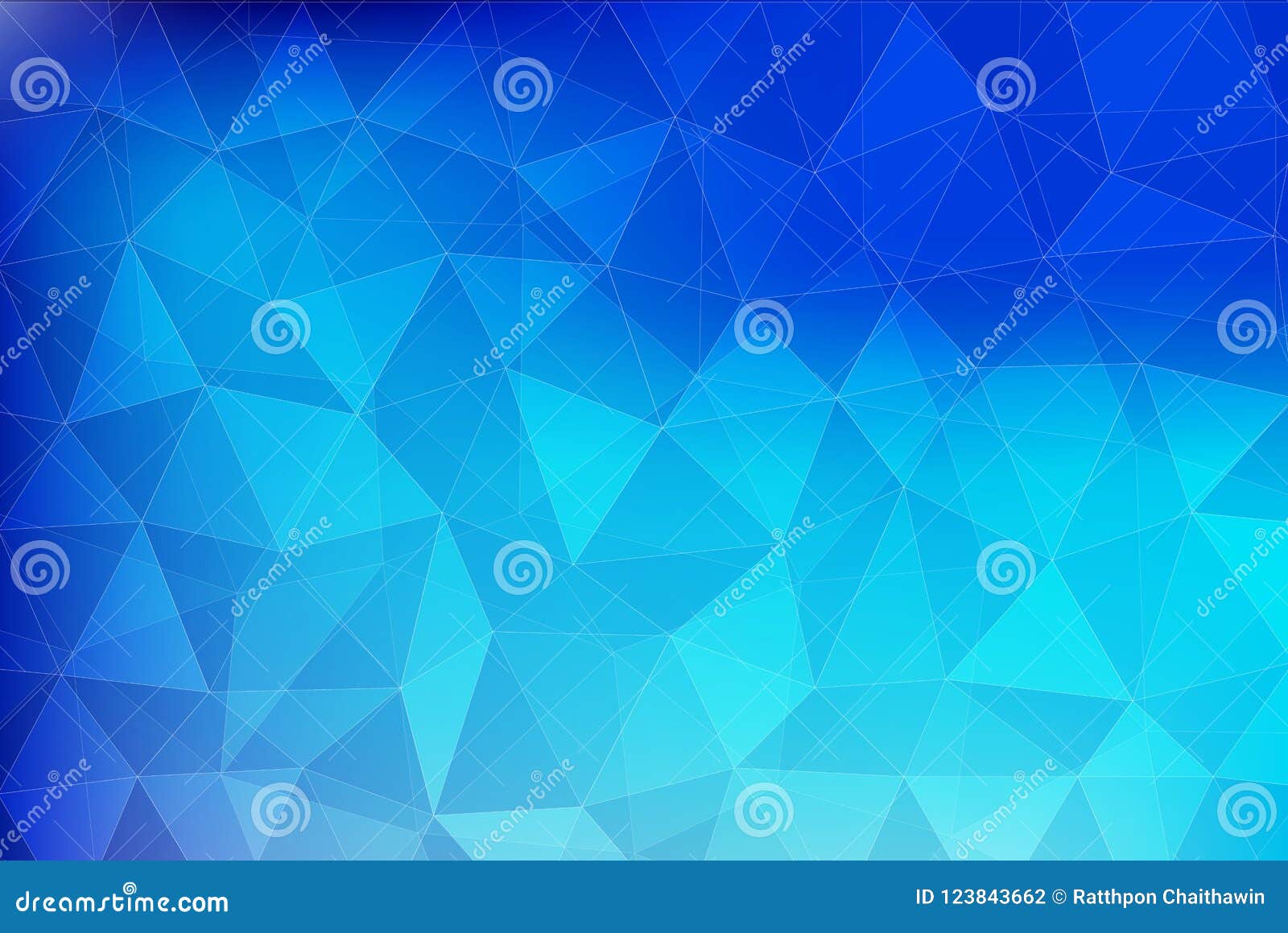Blue Geometric Triangle Abstract Background, Template and Presentation ...