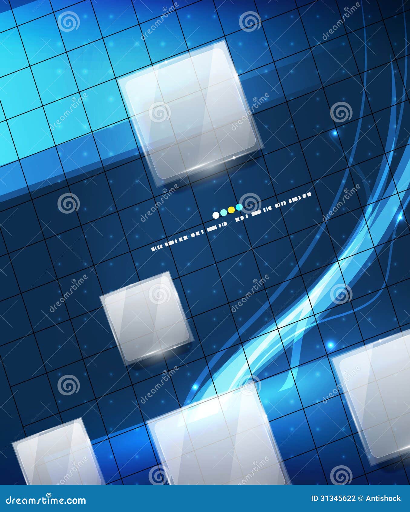 Blue Geometry Lines Background Stock Vector - Illustration of bright ...