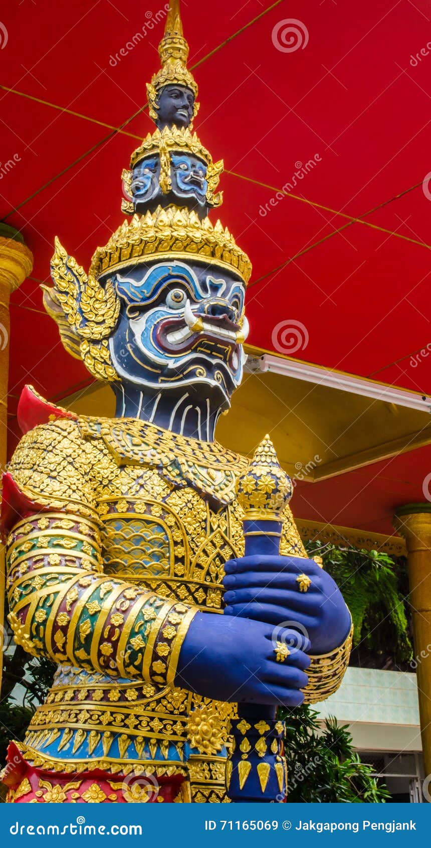 Blue giant stock image. Image of culture, fang, buddhist - 71165069